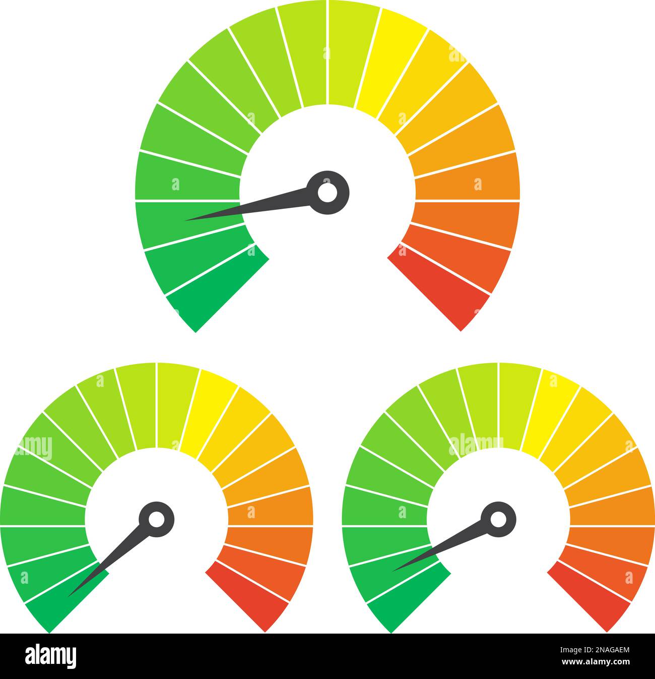 Set of measuring icons on a white background. Speedometer icons set ...