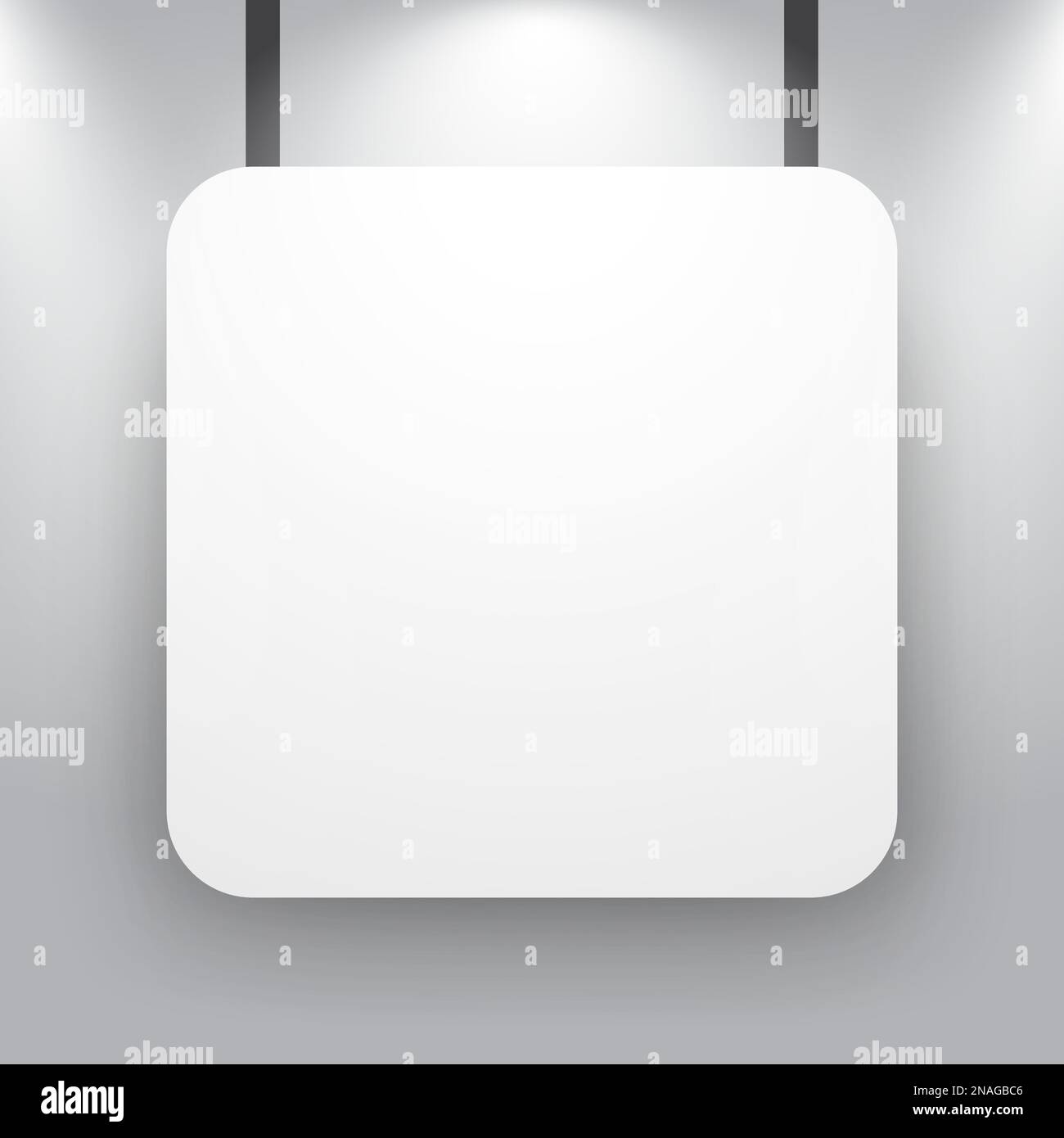 Blank advertising billboard on wall Stock Vector Images - Alamy