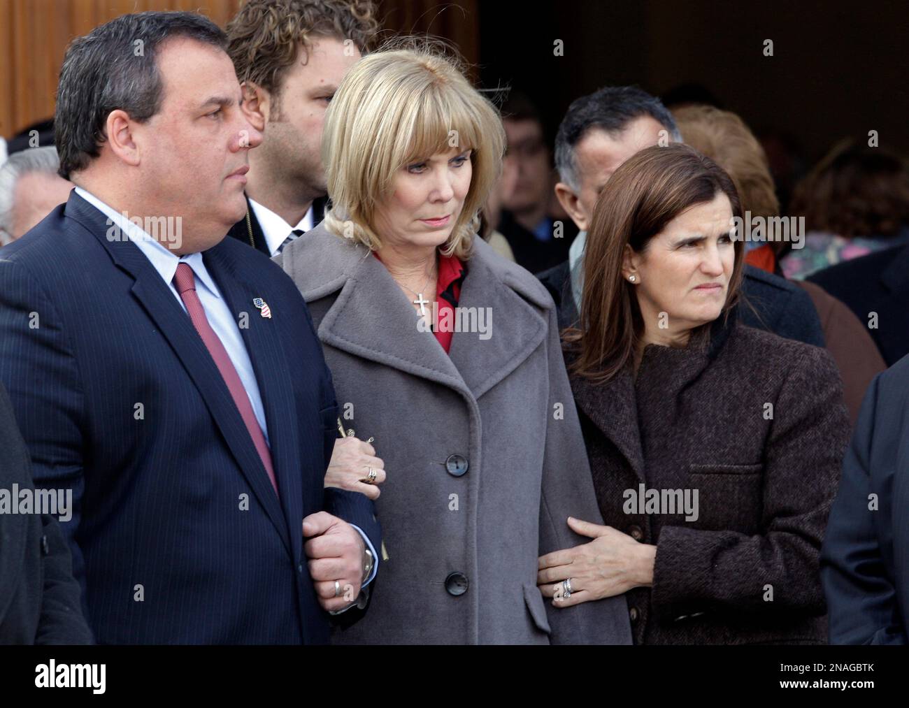 New Jersey Gov. Chris Christie, left, and his wife Mary Pat Christie ...