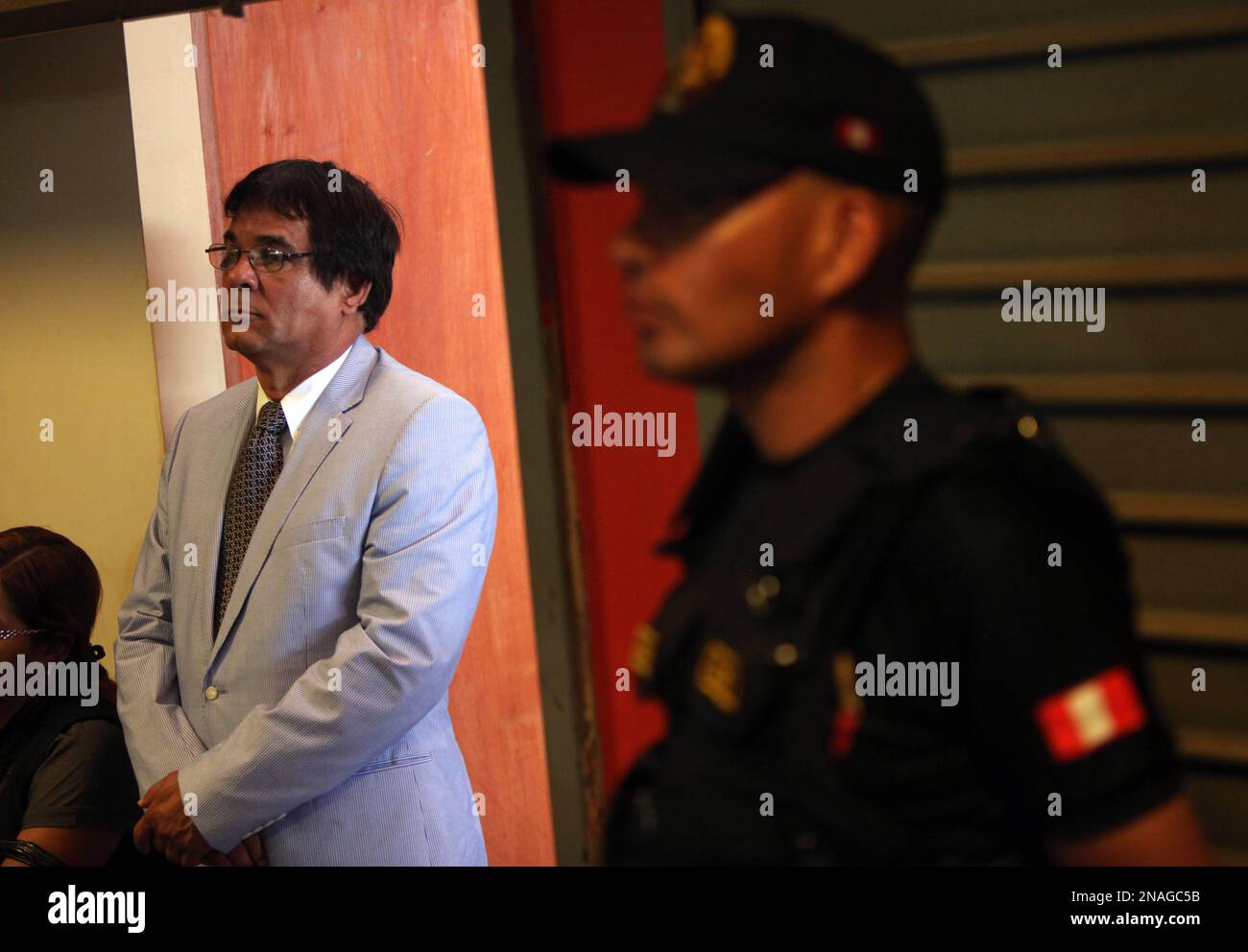 Ricardo Flores, father of slain Stephany Flores, attends Joran van der ...