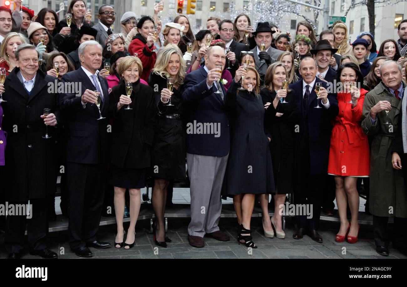 Former NBC "Today" television program hosts, from left: Jim Hartz, Tom ...