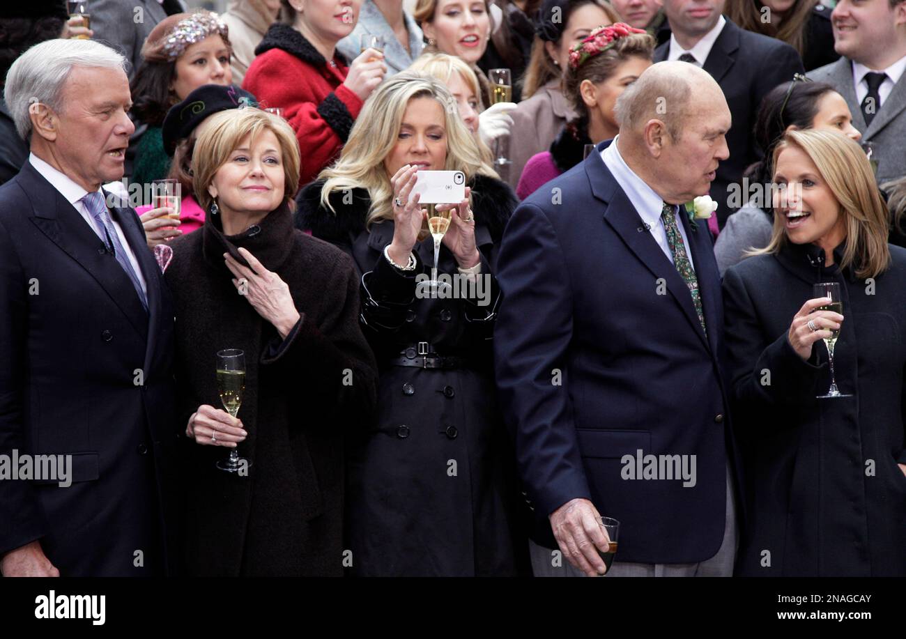 Former NBC "Today" television program hosts Tom Brokaw, left, Jane ...