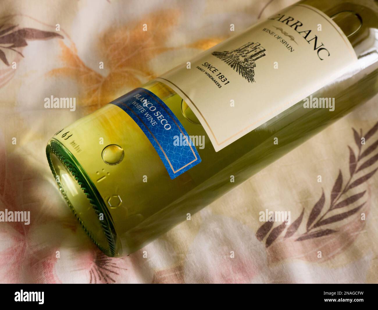 Dry white wine CARRANC Vino Blanco Seco. 2020 Stock Photo - Alamy