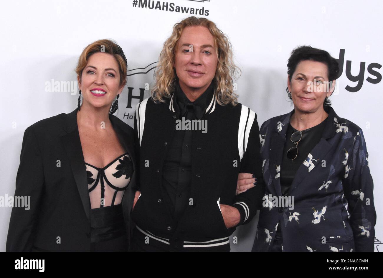 Beverly Hills, California, USA 11th February 2023 (L-R) Make-up Artists ...