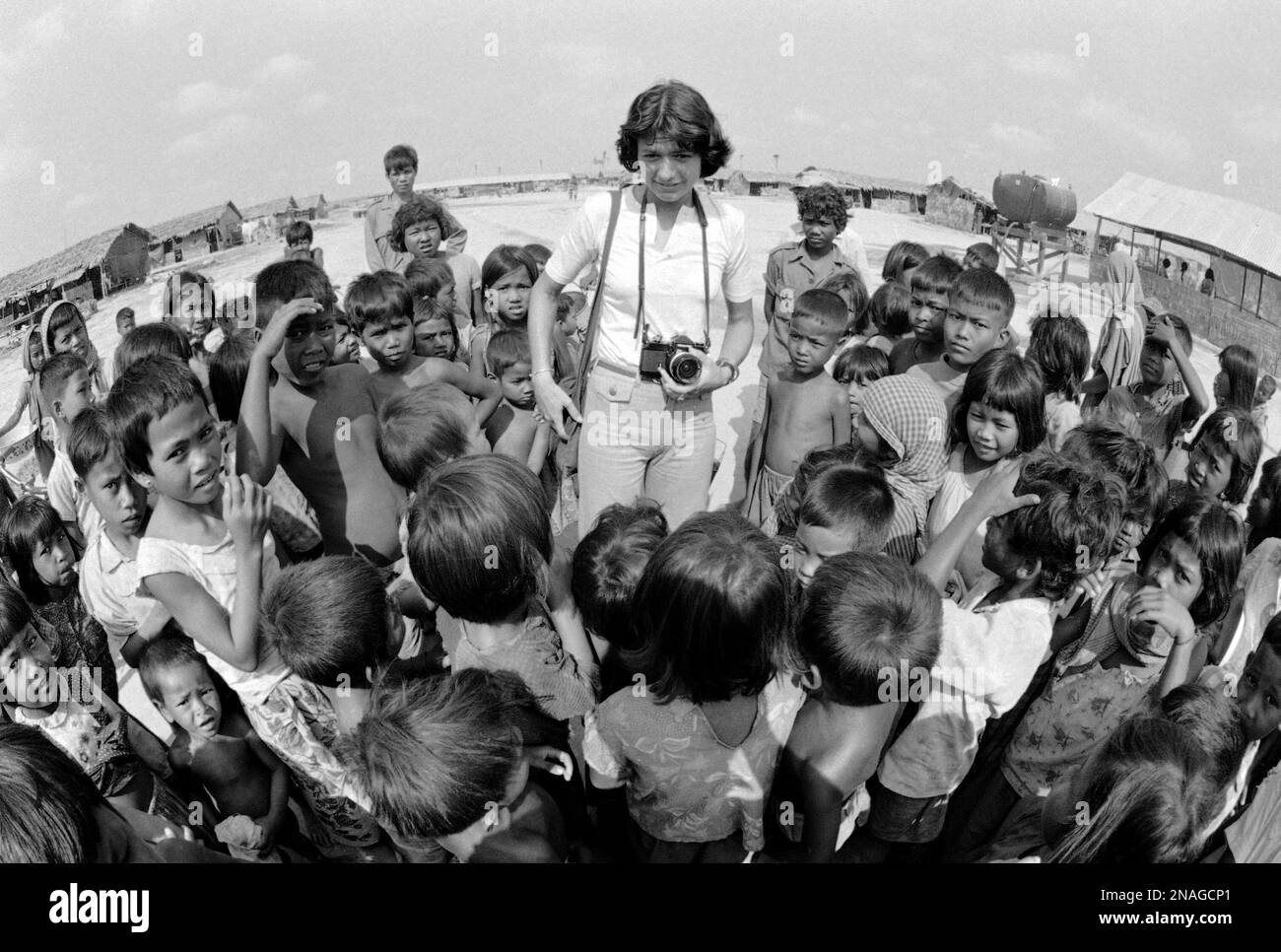 Children at a Phnom Penh refugee camp on March 15, 1975. (AP Photo/Neal ...