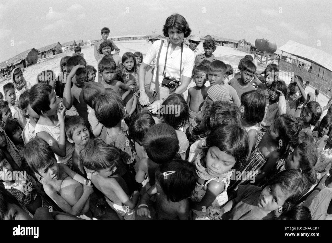 Children at a Phnom Penh refugee camp on March 15, 1975. (AP Photo/Neal ...
