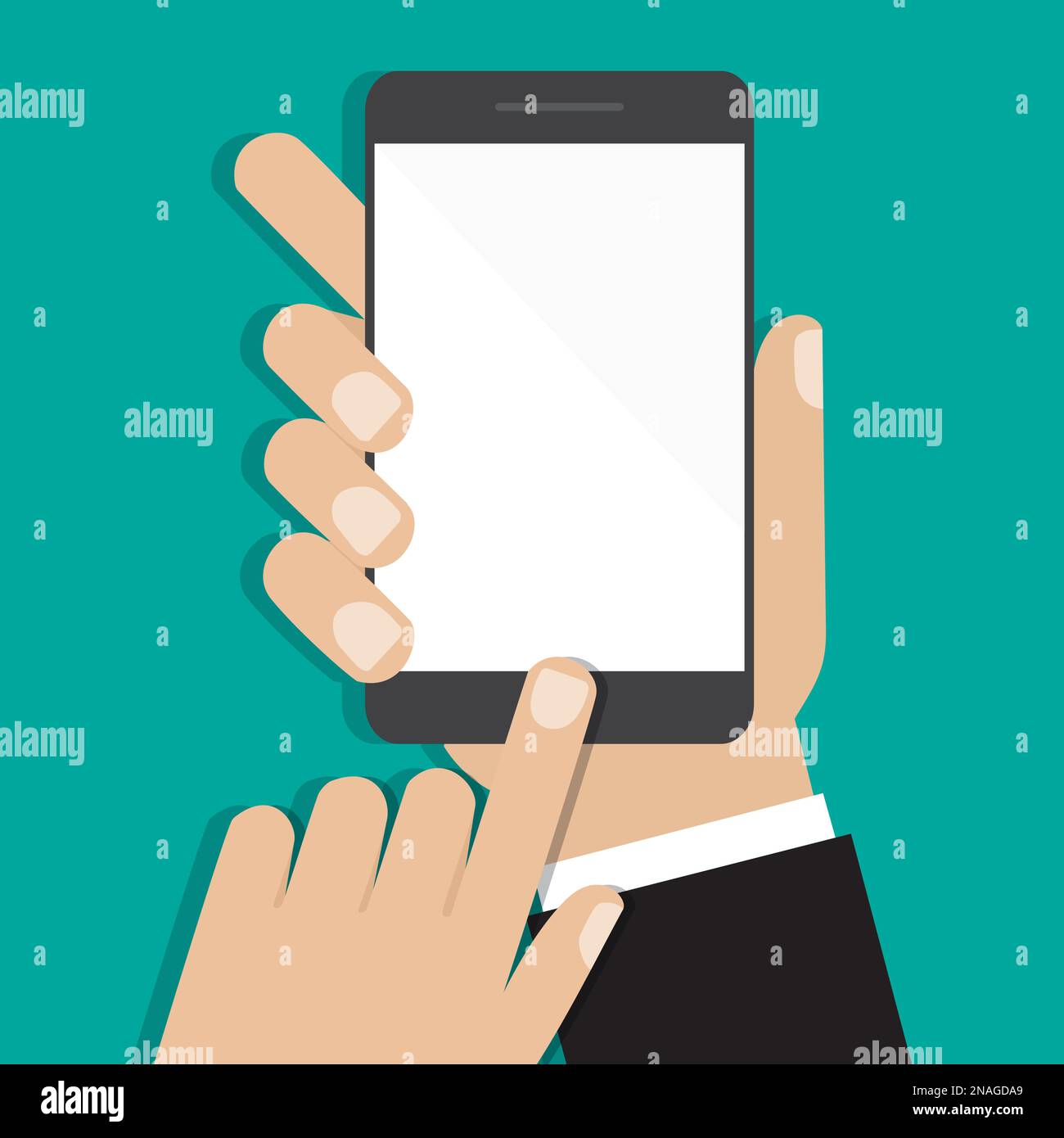 Finger button cartoon Stock Vector Images - Alamy