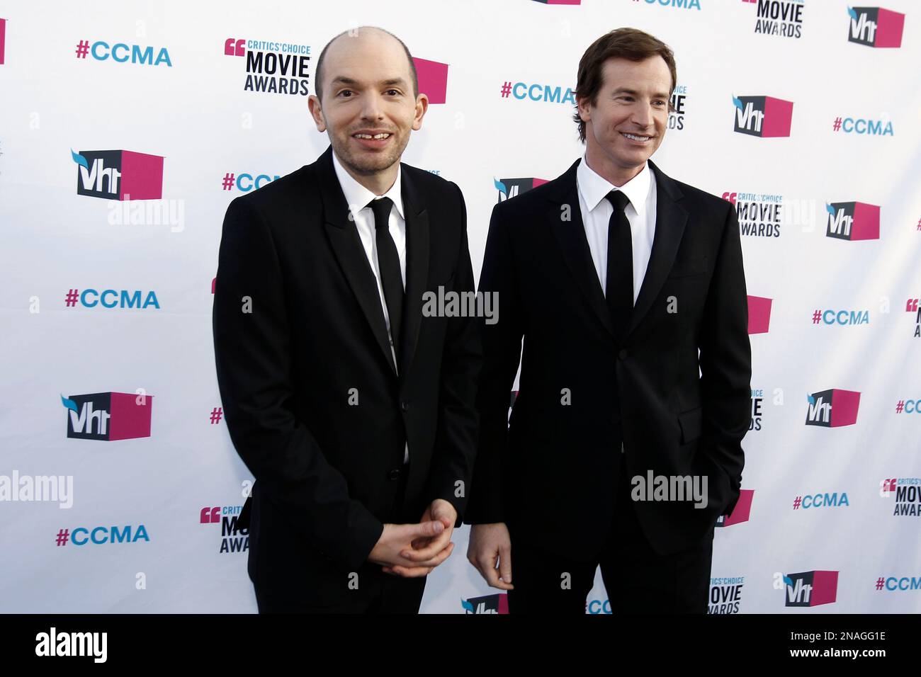 Paul Scheer, left, and Rob Huebel arrive at the 17th Annual Critics ...