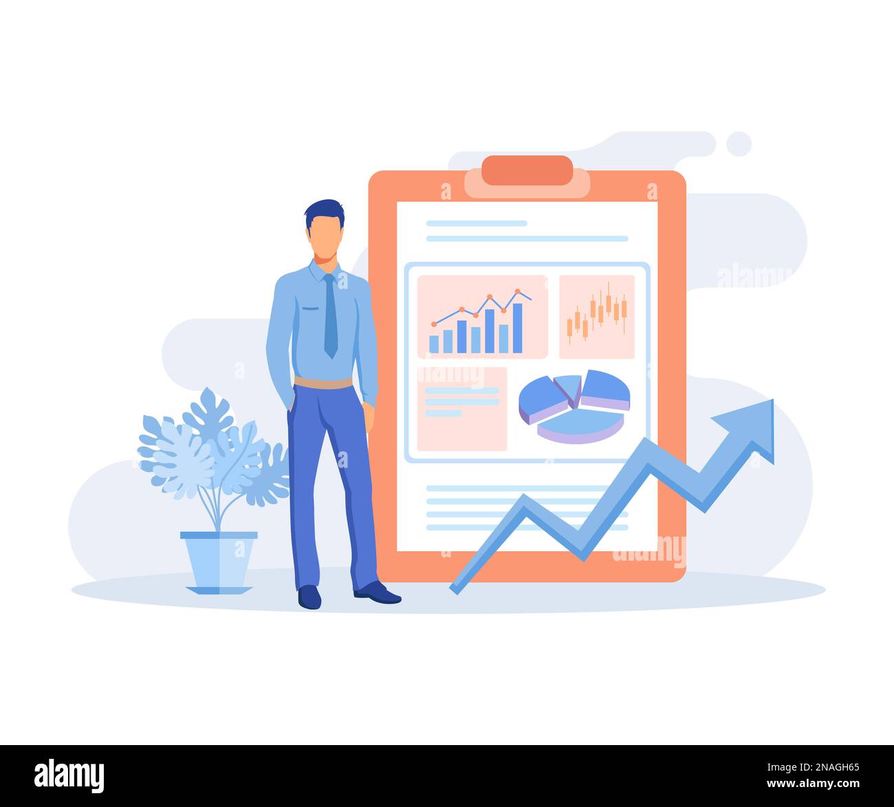 Business illustration. Characters assembling jigsaw puzzle, moving ...