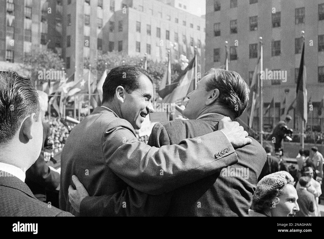 Vice President Richard Nixon and New York Governor Nelson Rockefeller ...