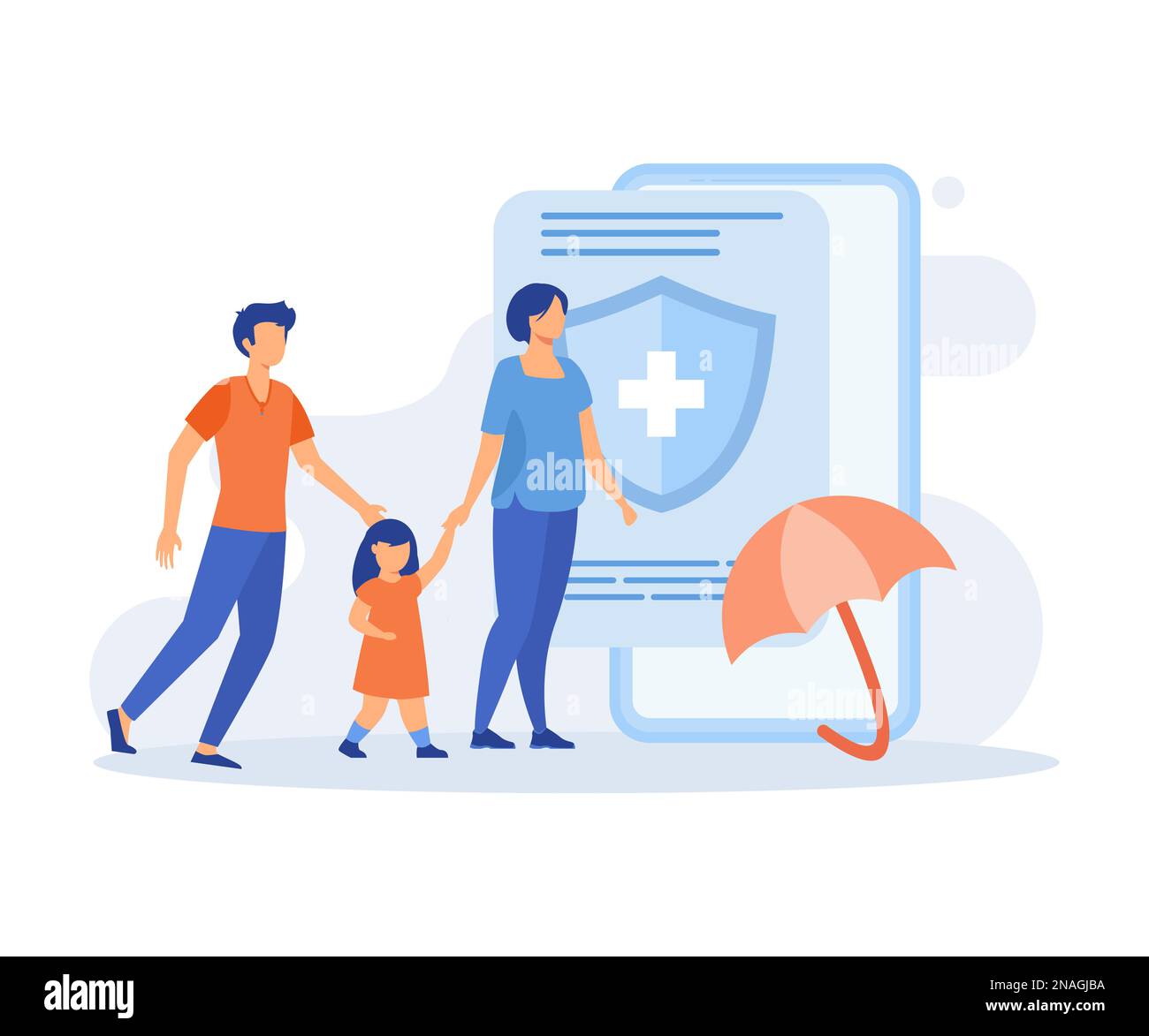 Digital family life Stock Vector Images - Alamy