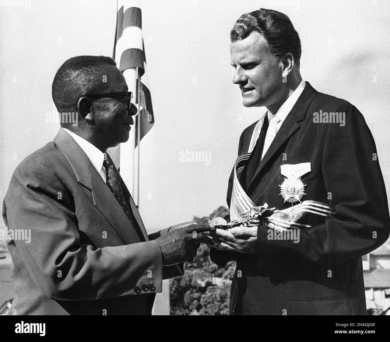 Liberian President William U.S. Tubman explains details of grand ...