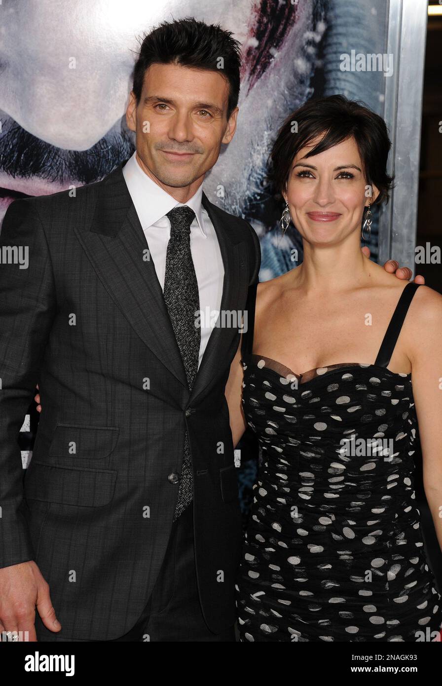 Frank Grillo, at left, and his wife, Wendy Moniz arrives at the world ...