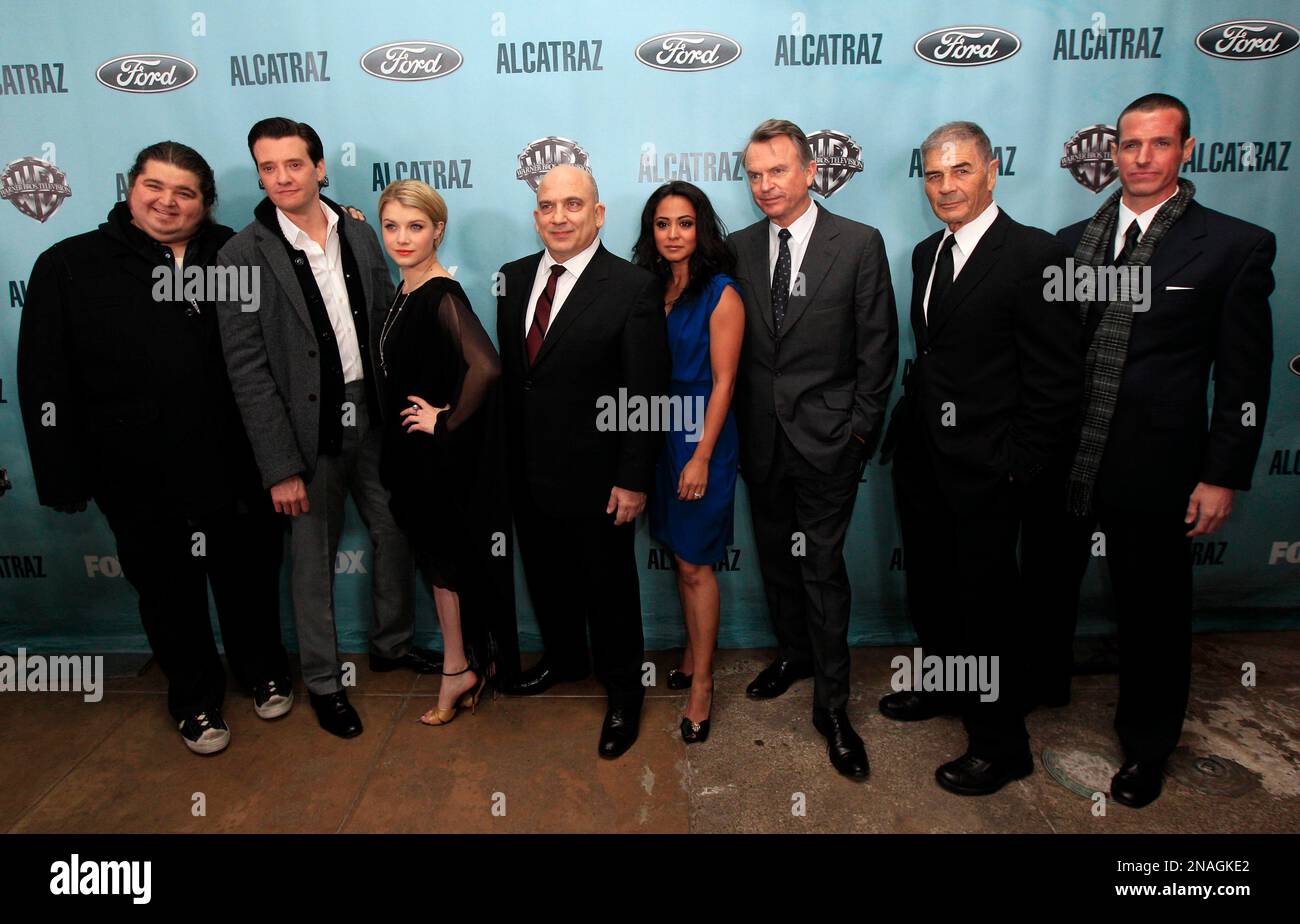 Castmembers, from left, Jorge Garcia, Jason Butler Harner, Sarah Jones ...