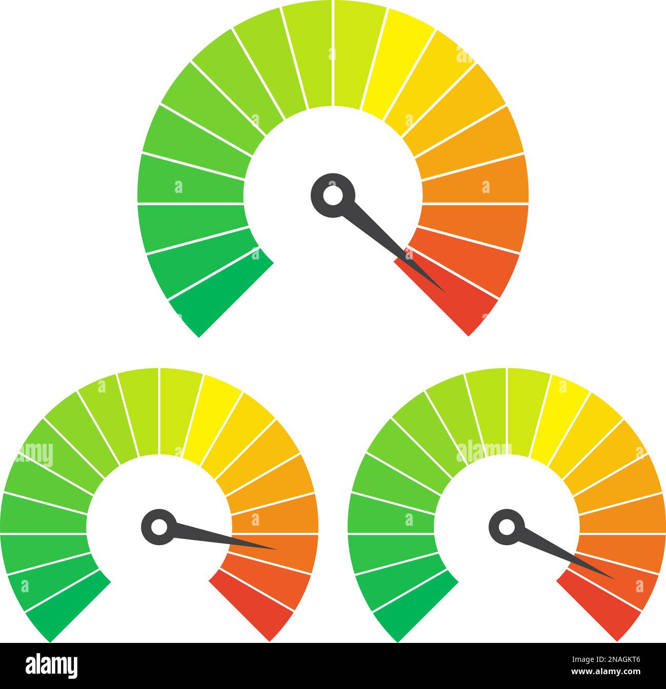 Set of measuring icons on a white background. Speedometer icons set ...