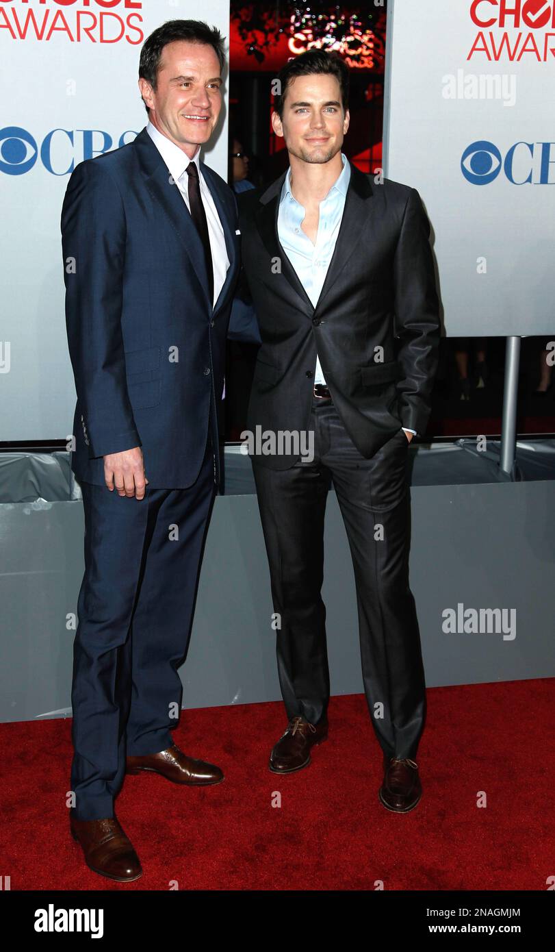 Matthew Bomer, right, and Tim DeKay arrive at the People's Choice ...