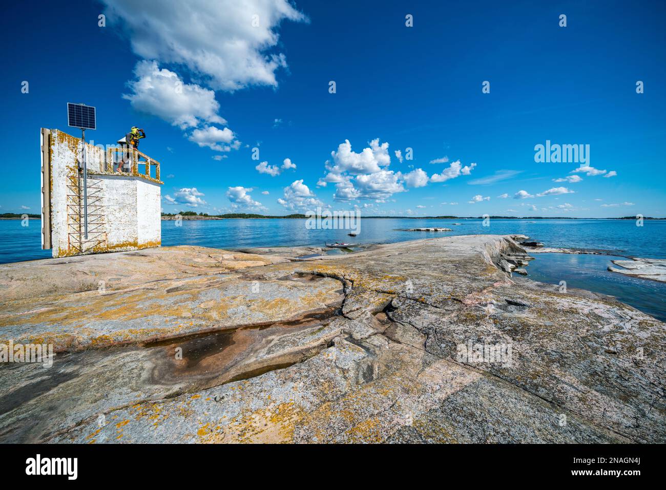 Kayaking at Kirkkonummi archipelago, Finland Stock Photo - Alamy
