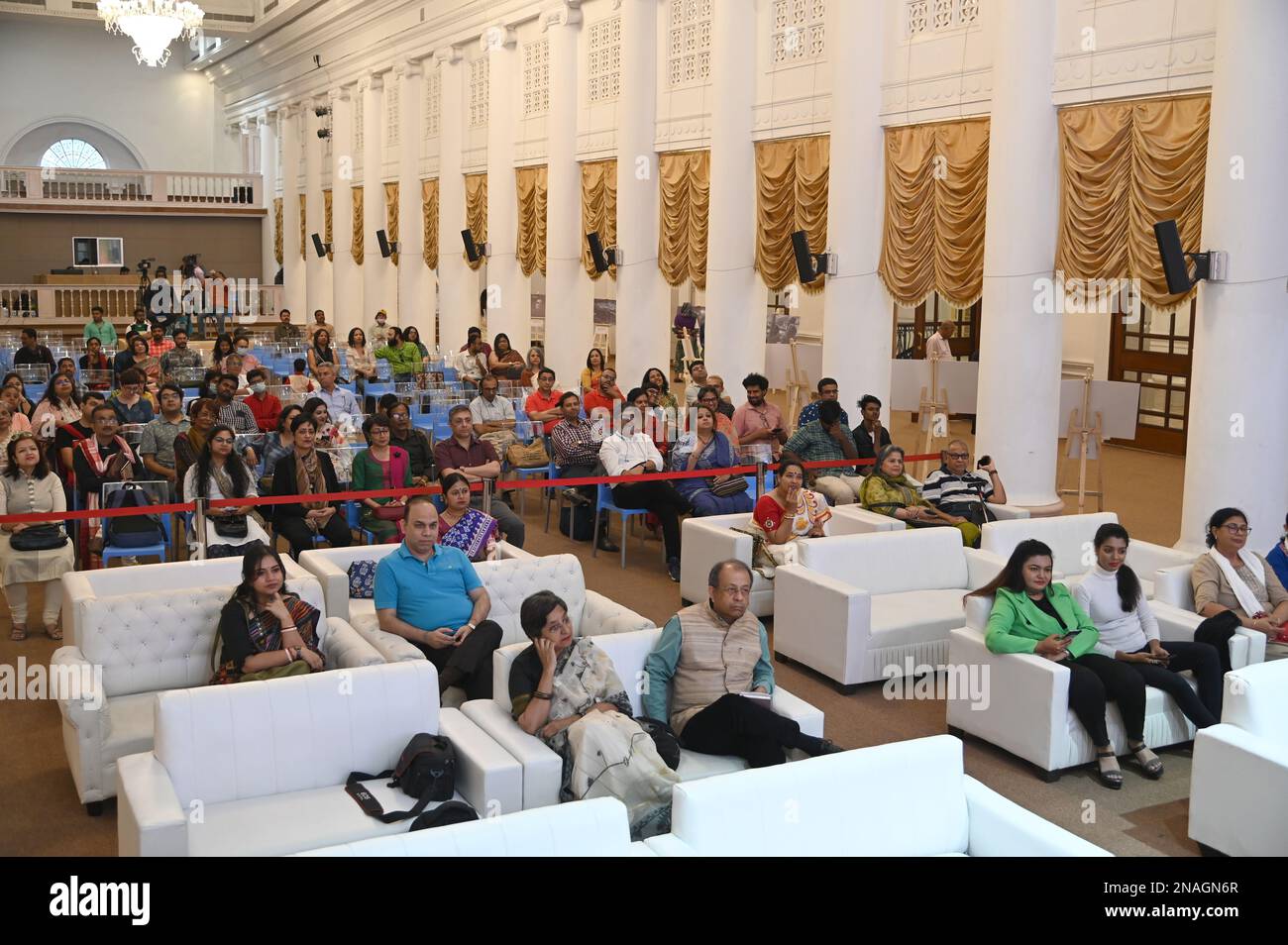 Audience during 100 years celebration of Jugal's at Town Hall, Kolkata ...