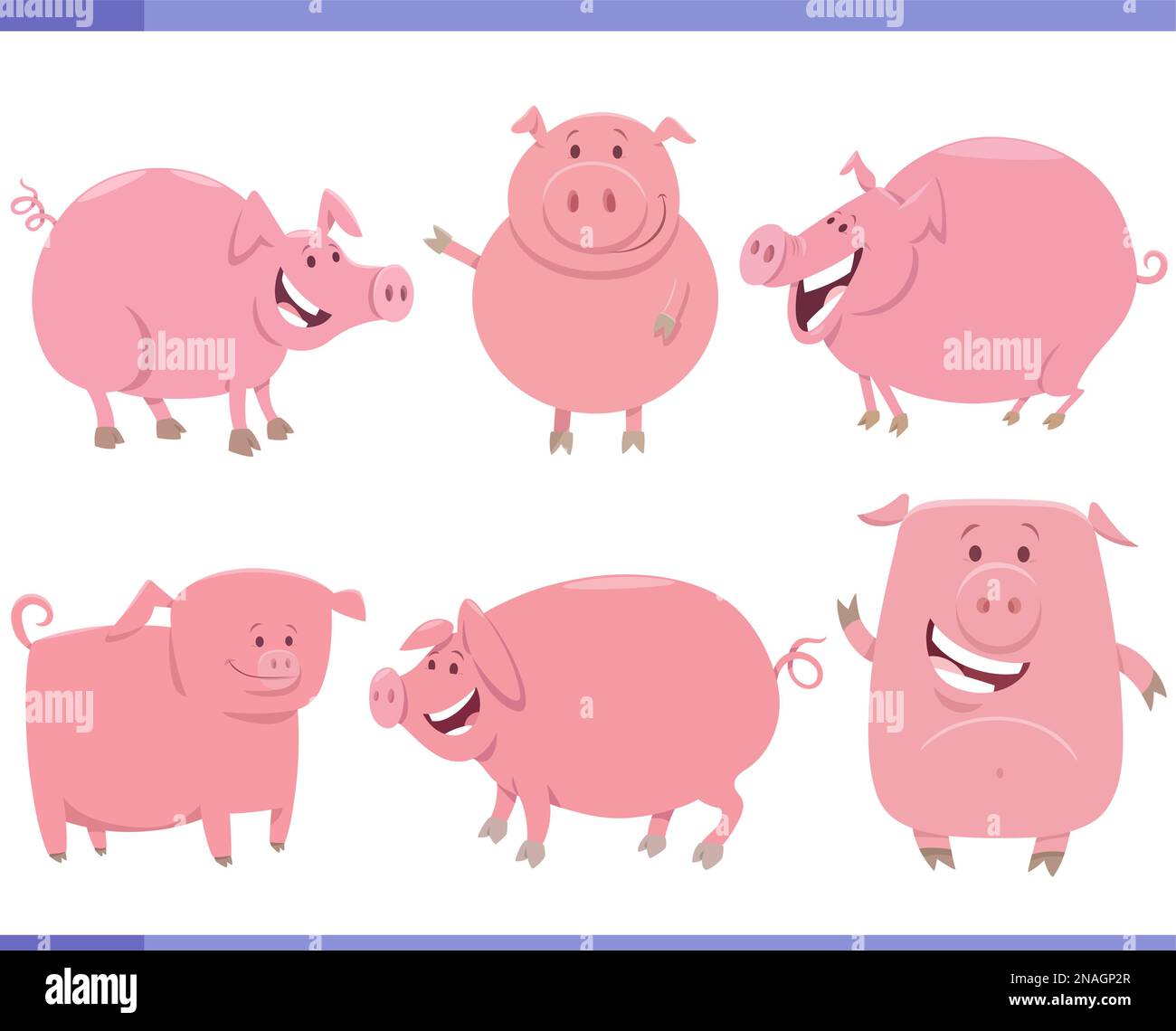 Pack of pigs Stock Vector Images - Alamy