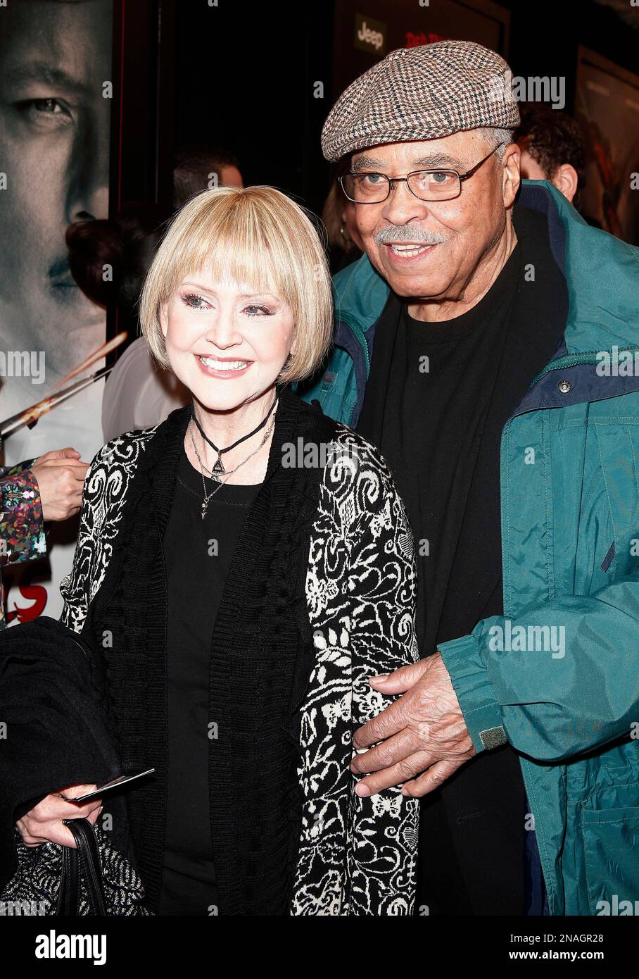 Actor James Earl Jones and wife Cecilia Hart arrive for the premiere of ...