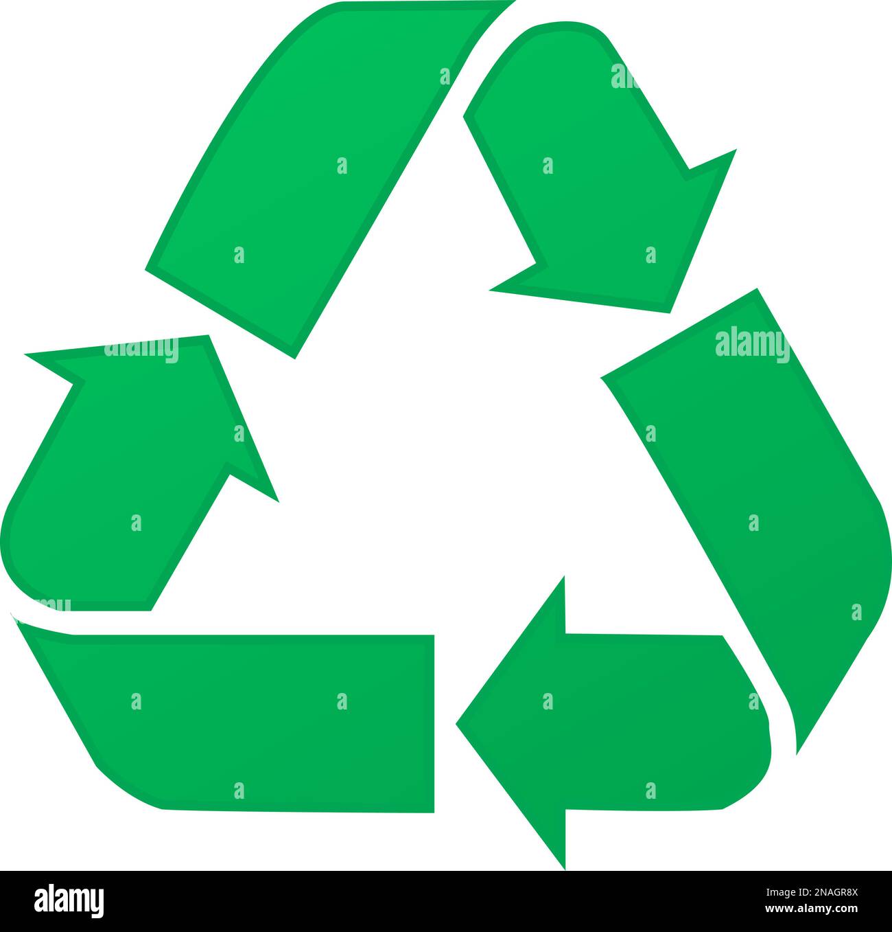 Recycle Symbol, Isolated On White Background, Vector Illustration eps10 ...