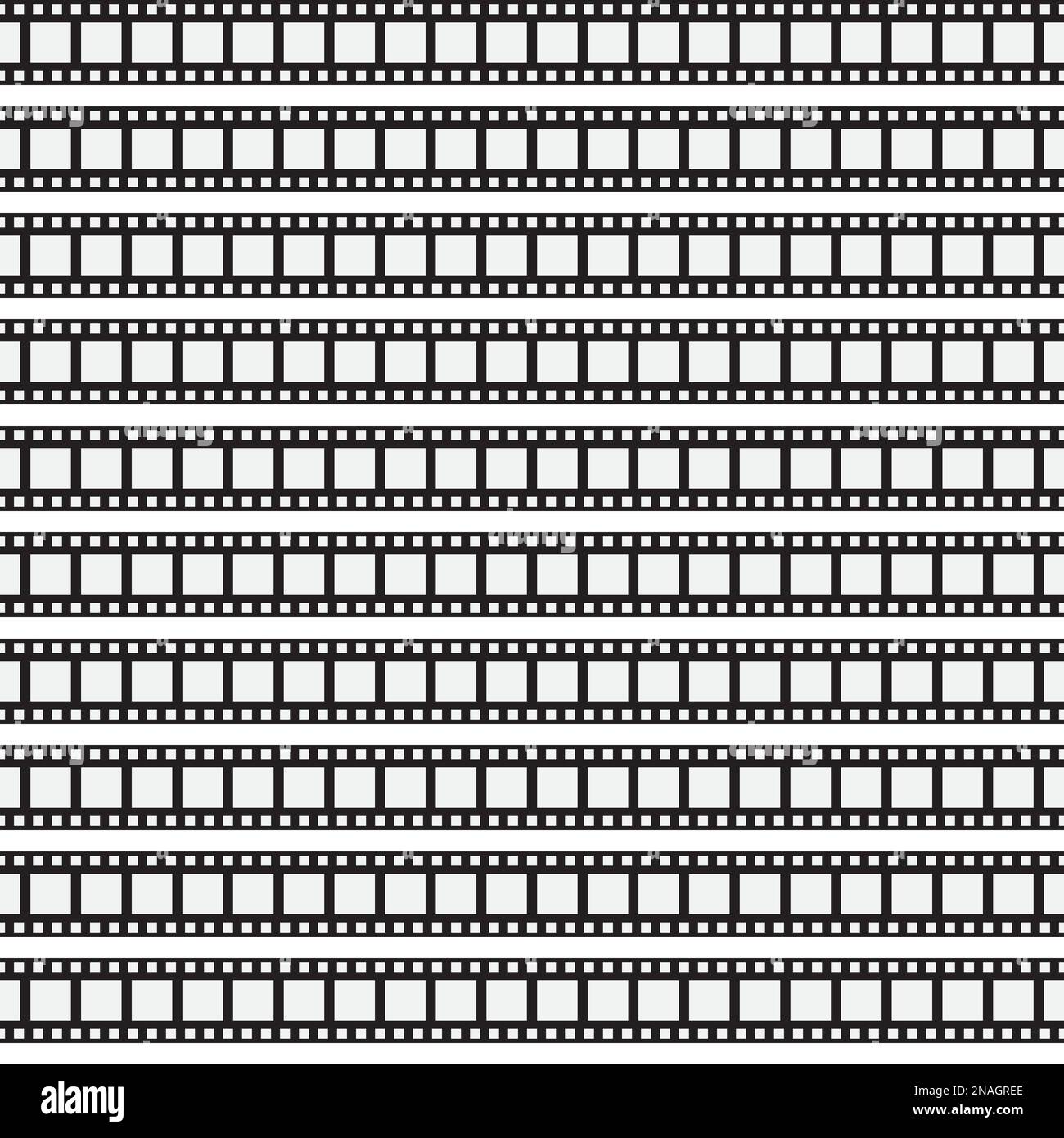 Seamless pattern of ribbons photographic film on a white background ...