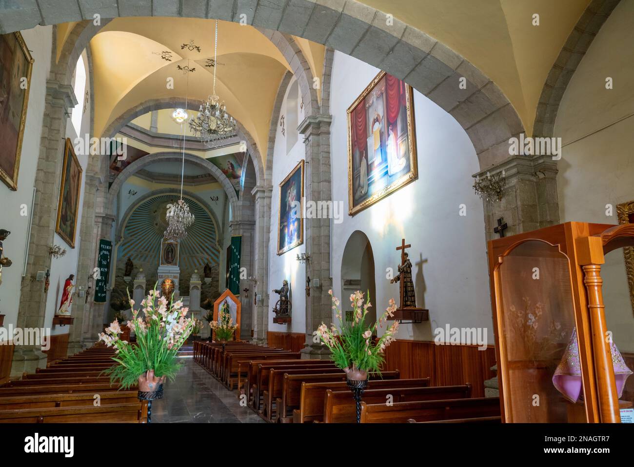 Interior of the Church of Saint Francis of Assisi in the historic city ...