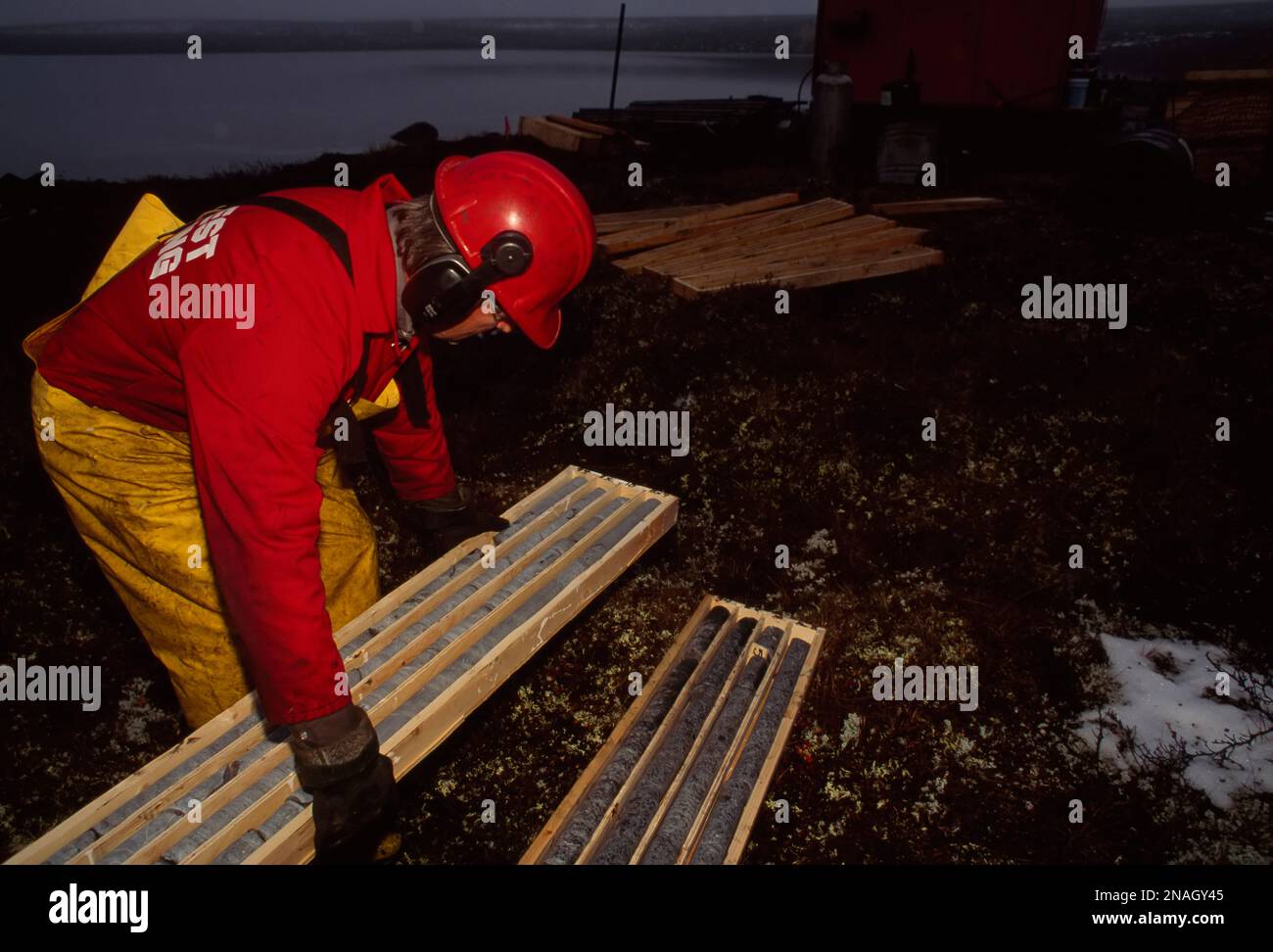 Diamond miners put kimberlite core samples on the tundra; Yellowknife ...