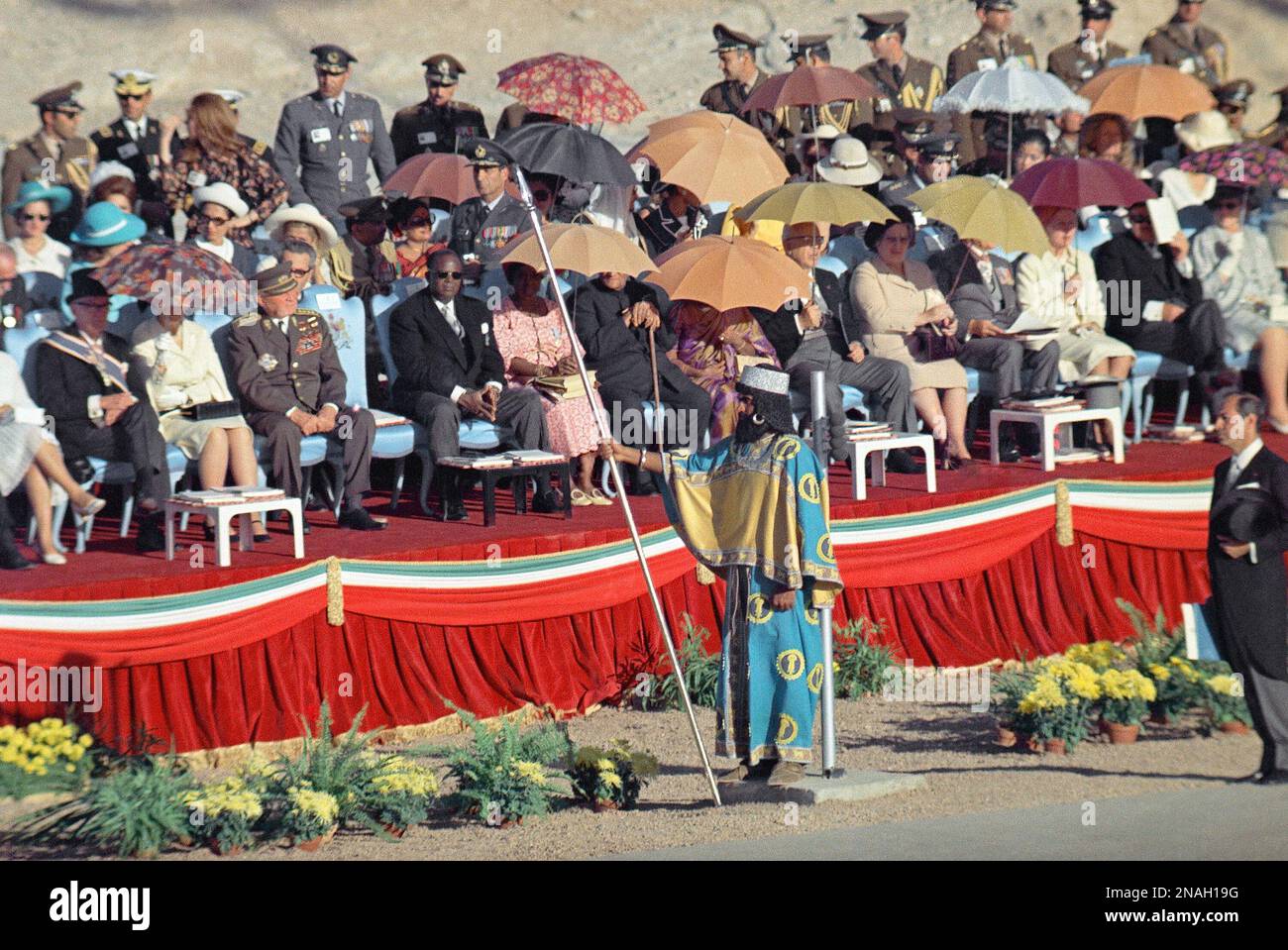 Unidentified dignitaries attended celebrations honoring the founding of ...