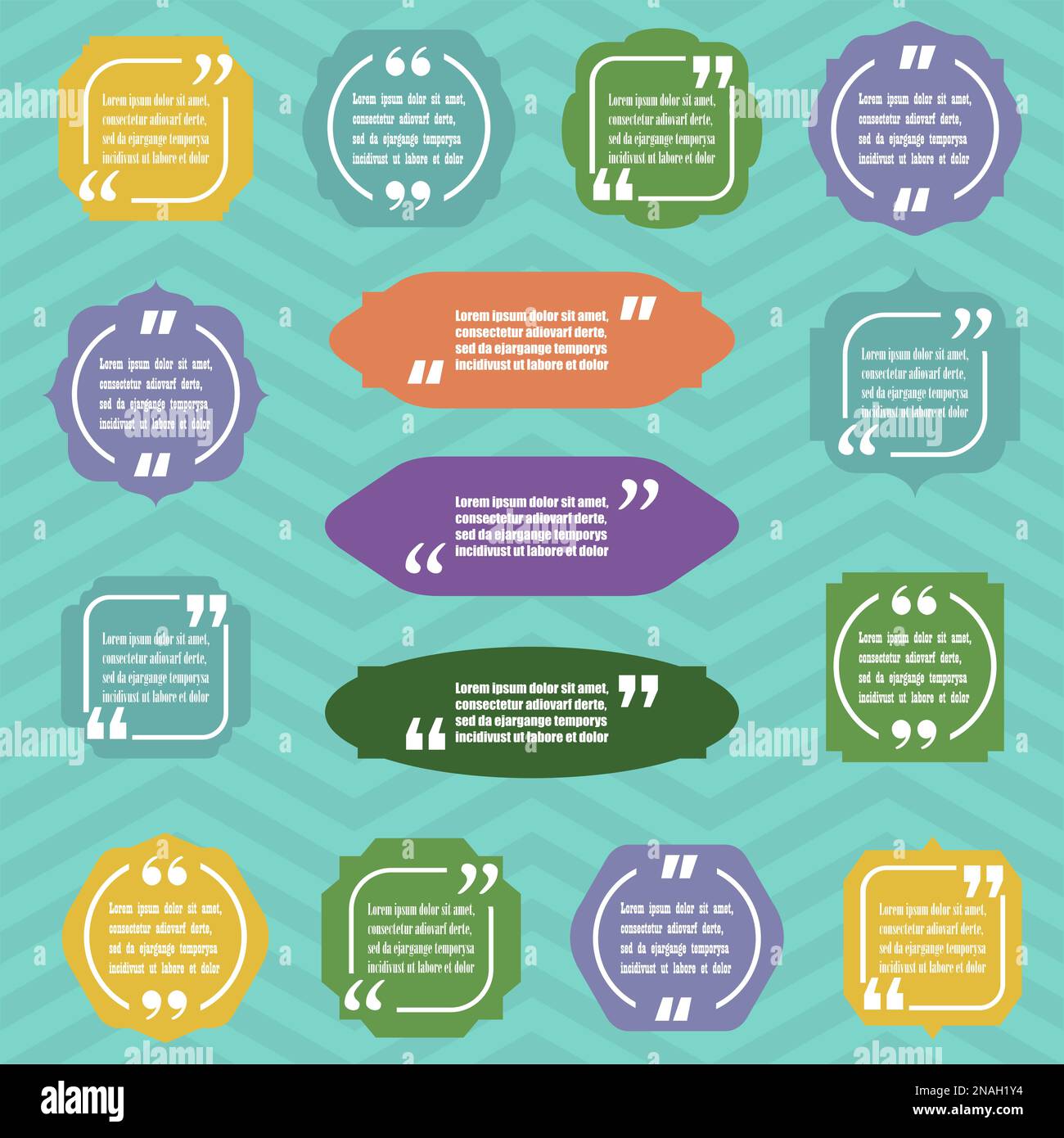 Modern block quote and pull quote design elements. Creative quote text ...