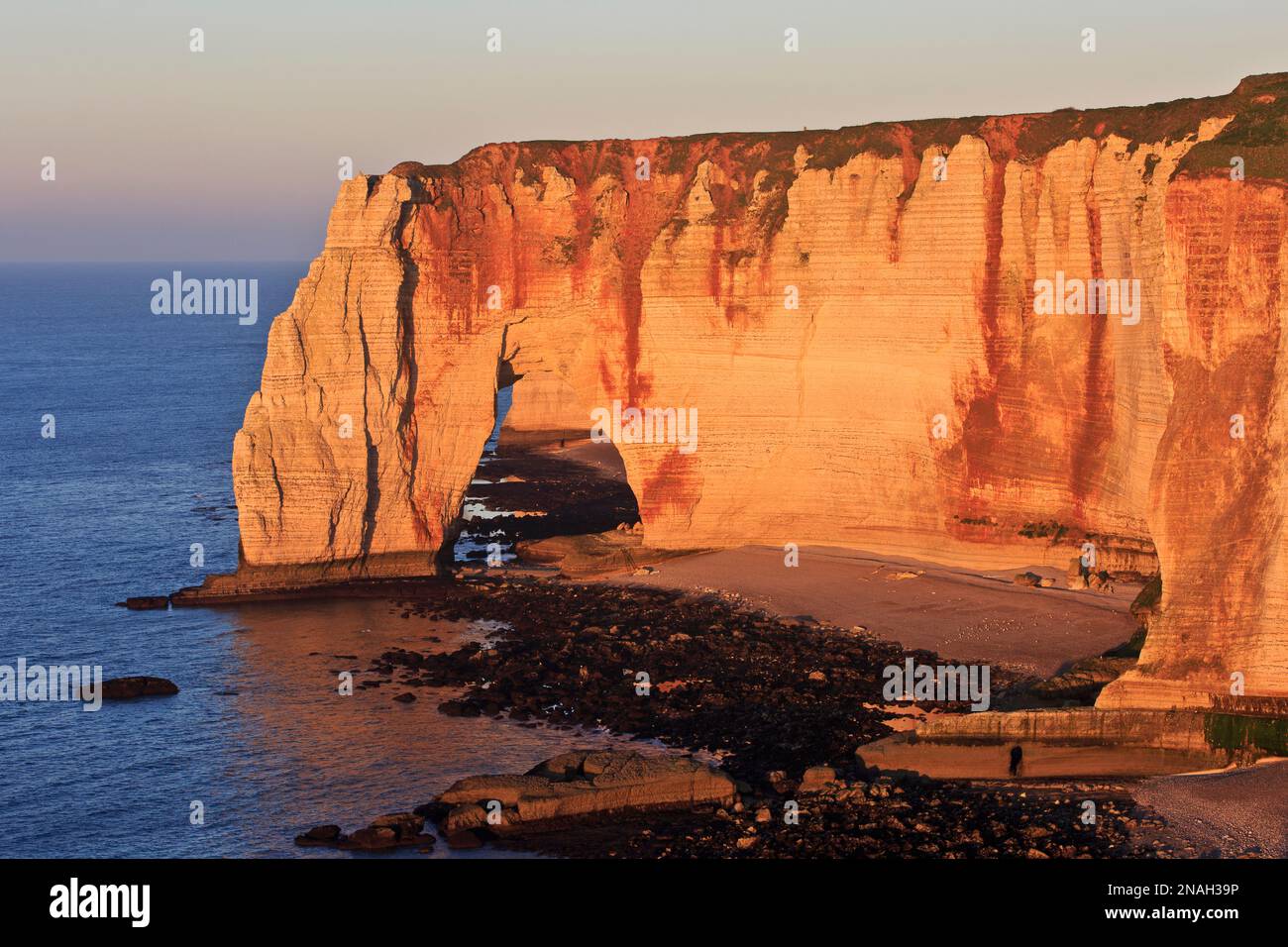 La Manneporte (arch) in Etretat (Seine-Maritime), Normandy, France at ...