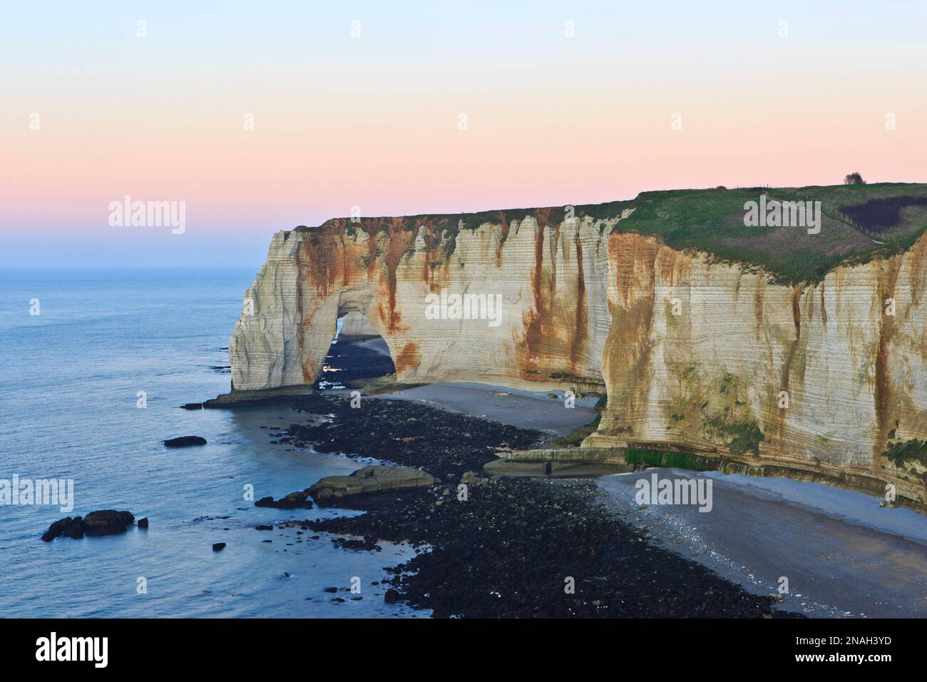 La Manneporte (arch) in Etretat (Seine-Maritime), Normandy, France at ...