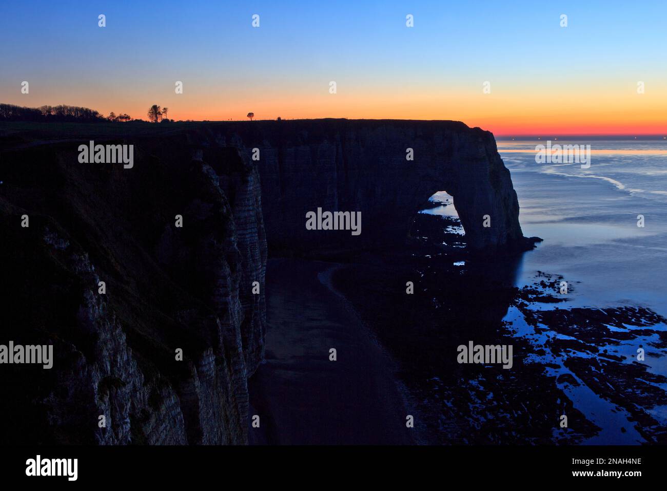 La Manneporte (arch) in Etretat (Seine-Maritime), Normandy, France at ...