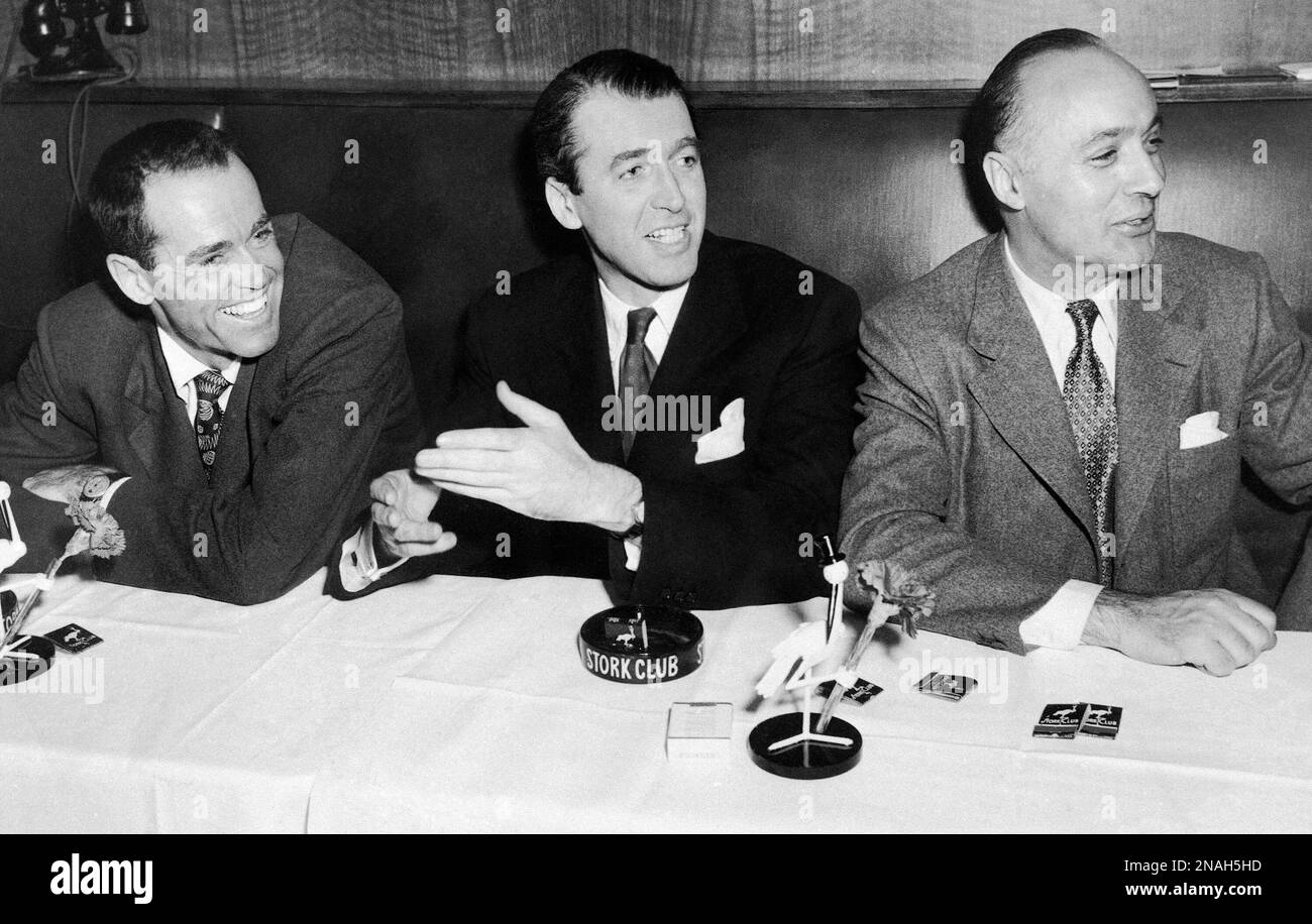 From left to right are Henry Fonda, starring in the hit play, “Mr ...