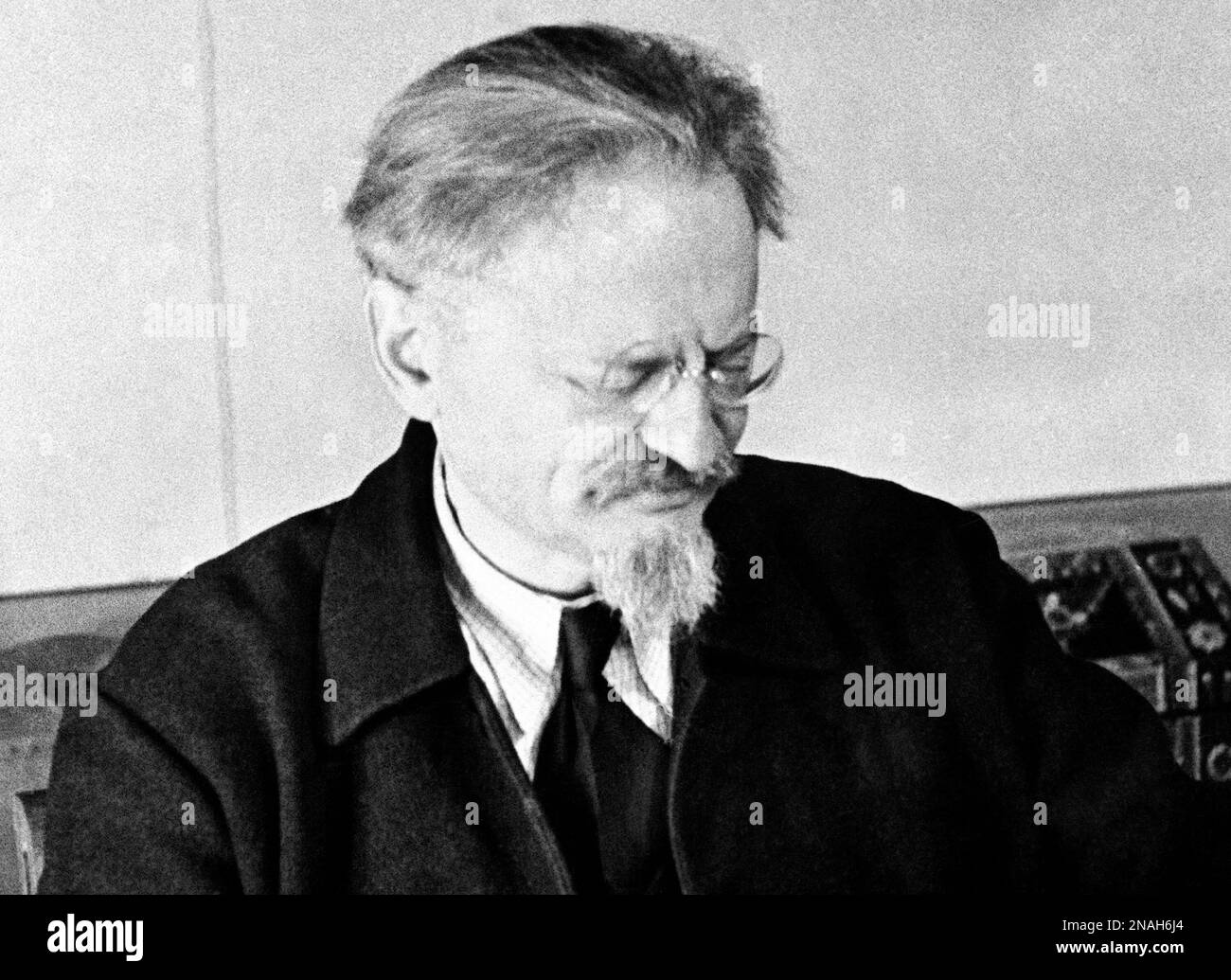 Leon Trotsky, who is writing about his life in exile at Coyoacan ...