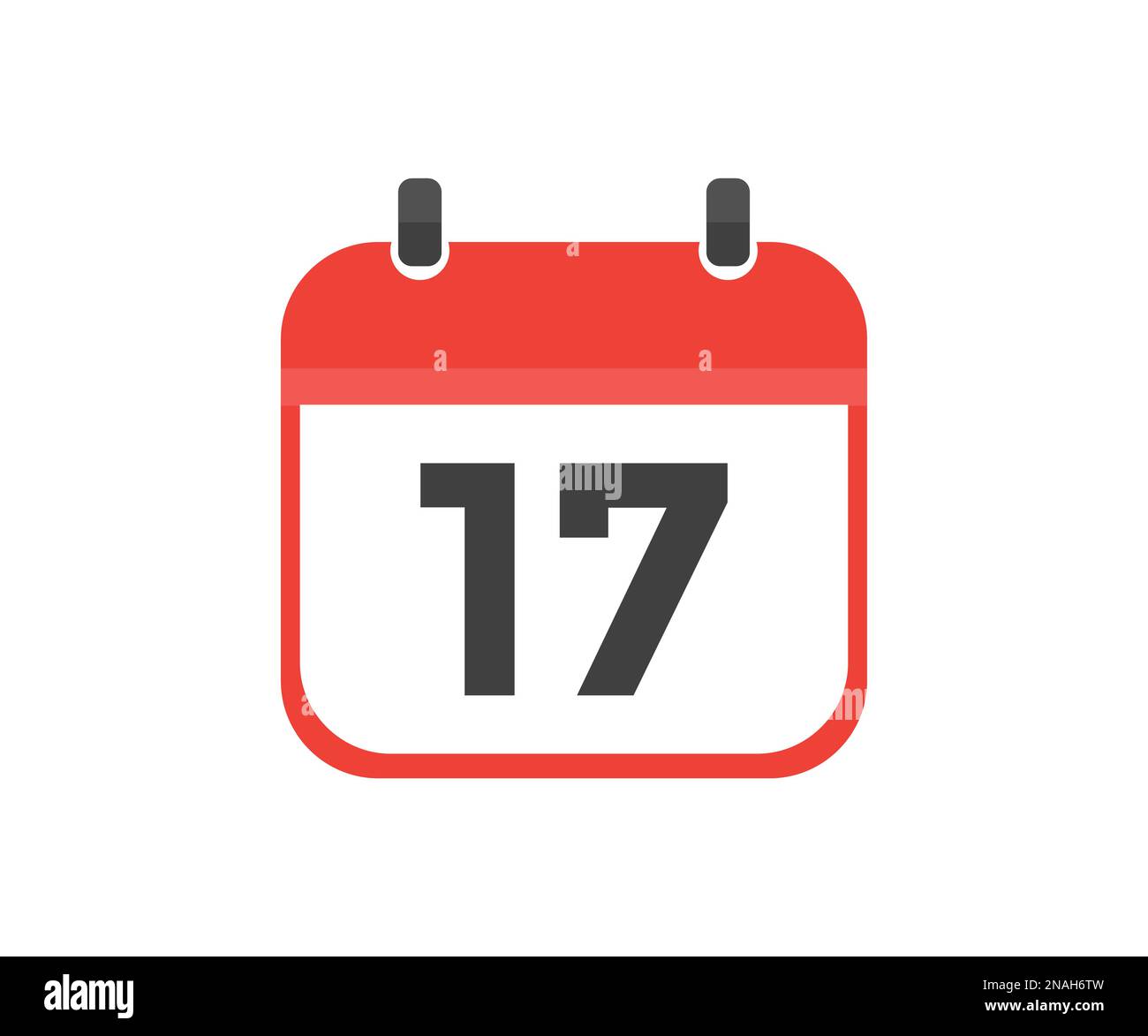 Simple calendar with date 17 day seventeen logo design. Calendar icon ...