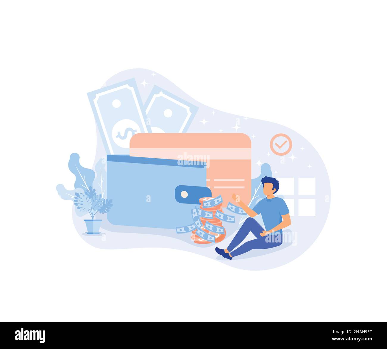 Accounts and saving Stock Vector Images - Alamy