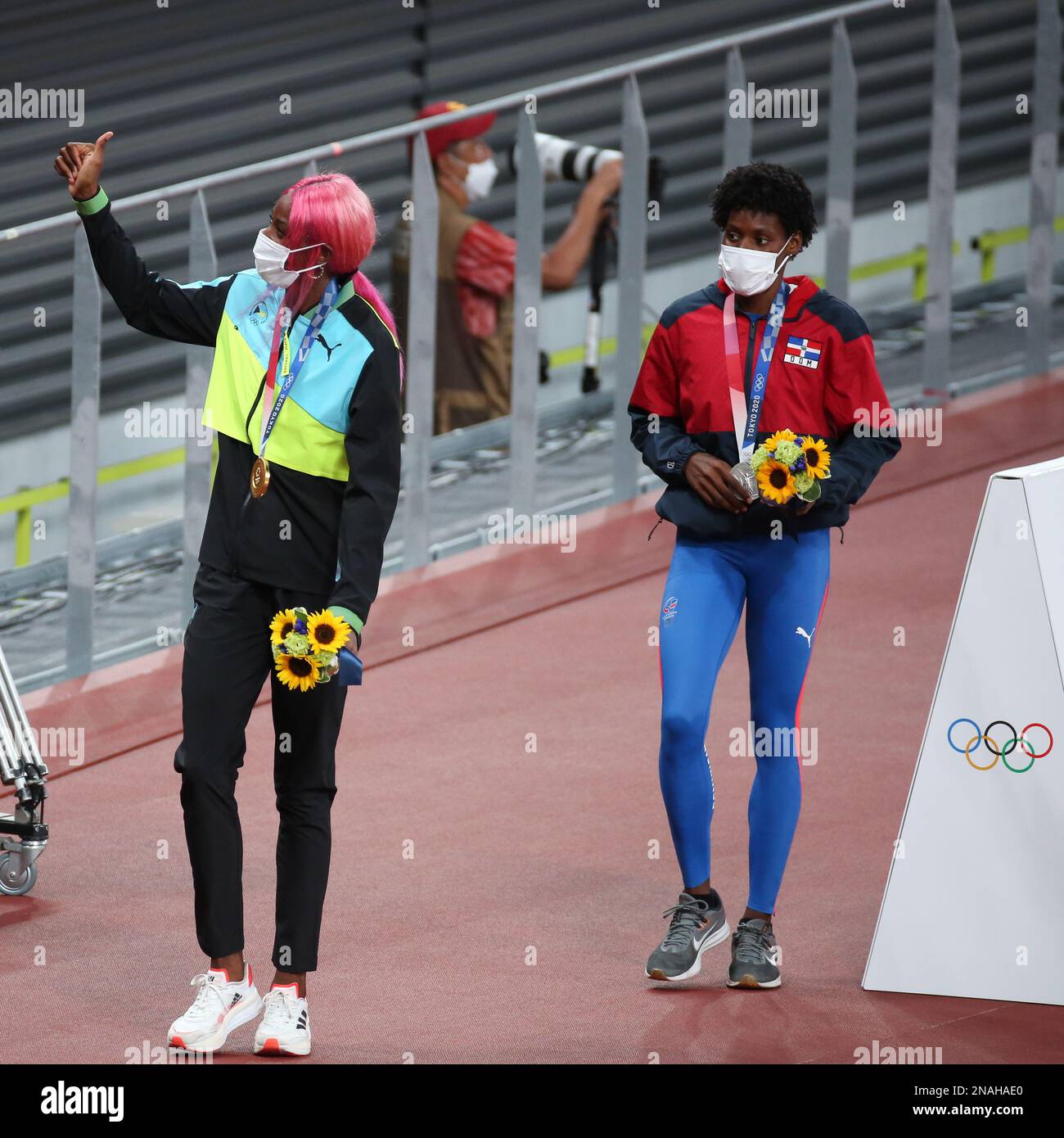 AUG 06, 2021 - Tokyo, Japan: Shaunae Miller-Uibo of Bahamas and ...