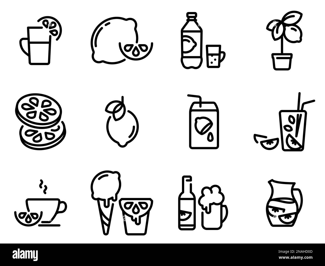 Set of black vector icons, isolated against white background. Flat ...