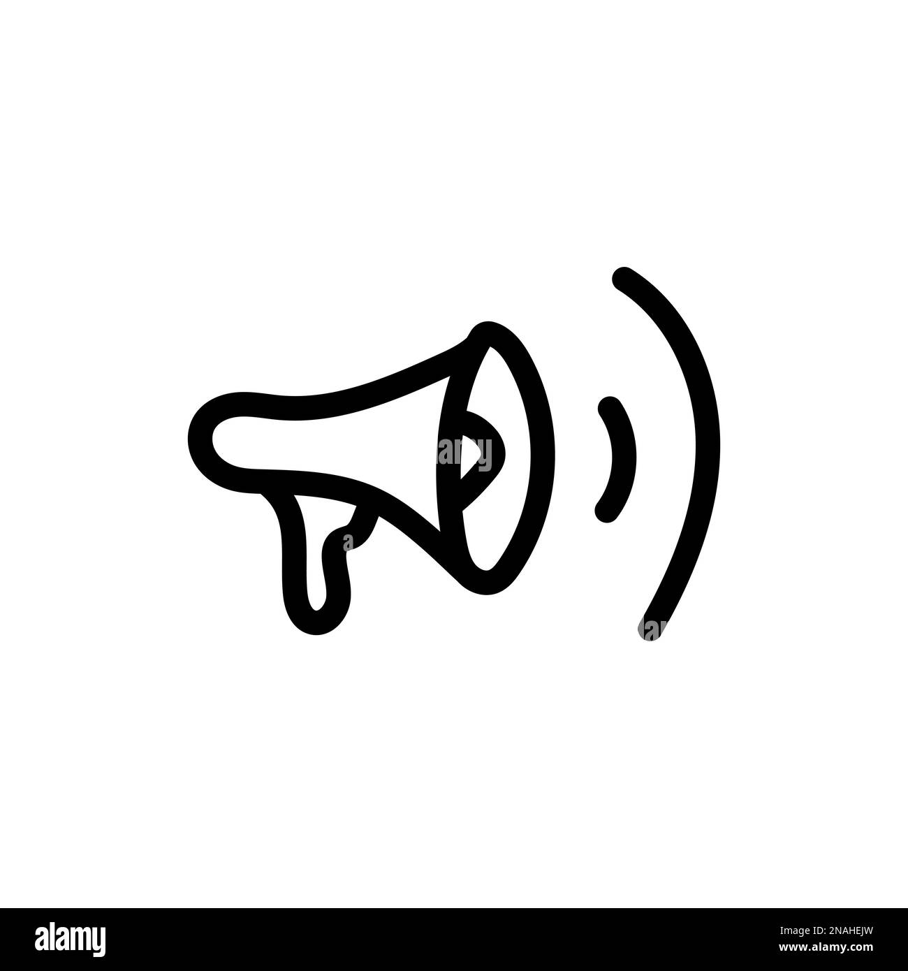 Simple vector icons. Flat illustration on a theme megaphone Stock ...