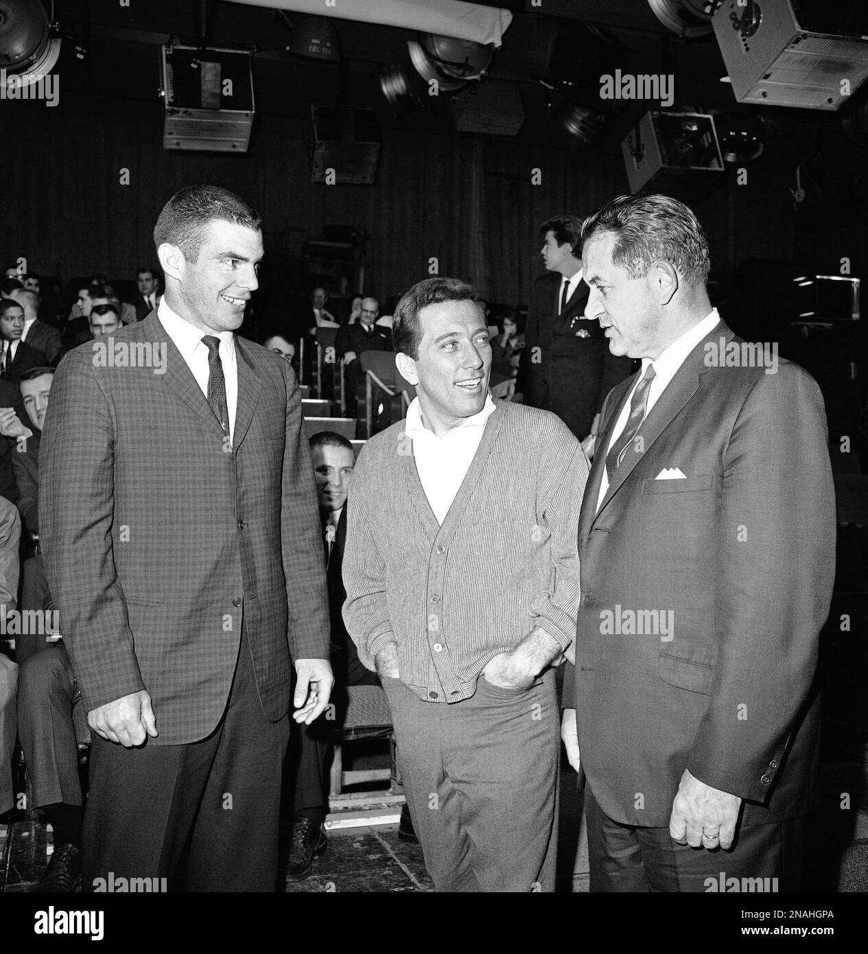 Head coach Joe Kuharich, left, and quarterback Daryle Lamonica chat ...