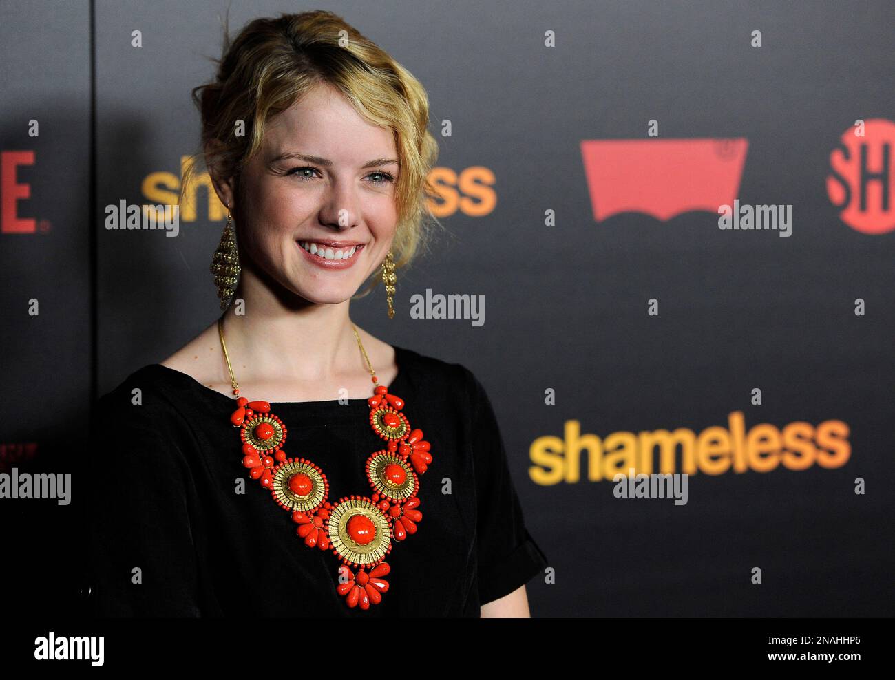 Laura Slade Wiggins, a cast member in "Shameless," poses at the ...