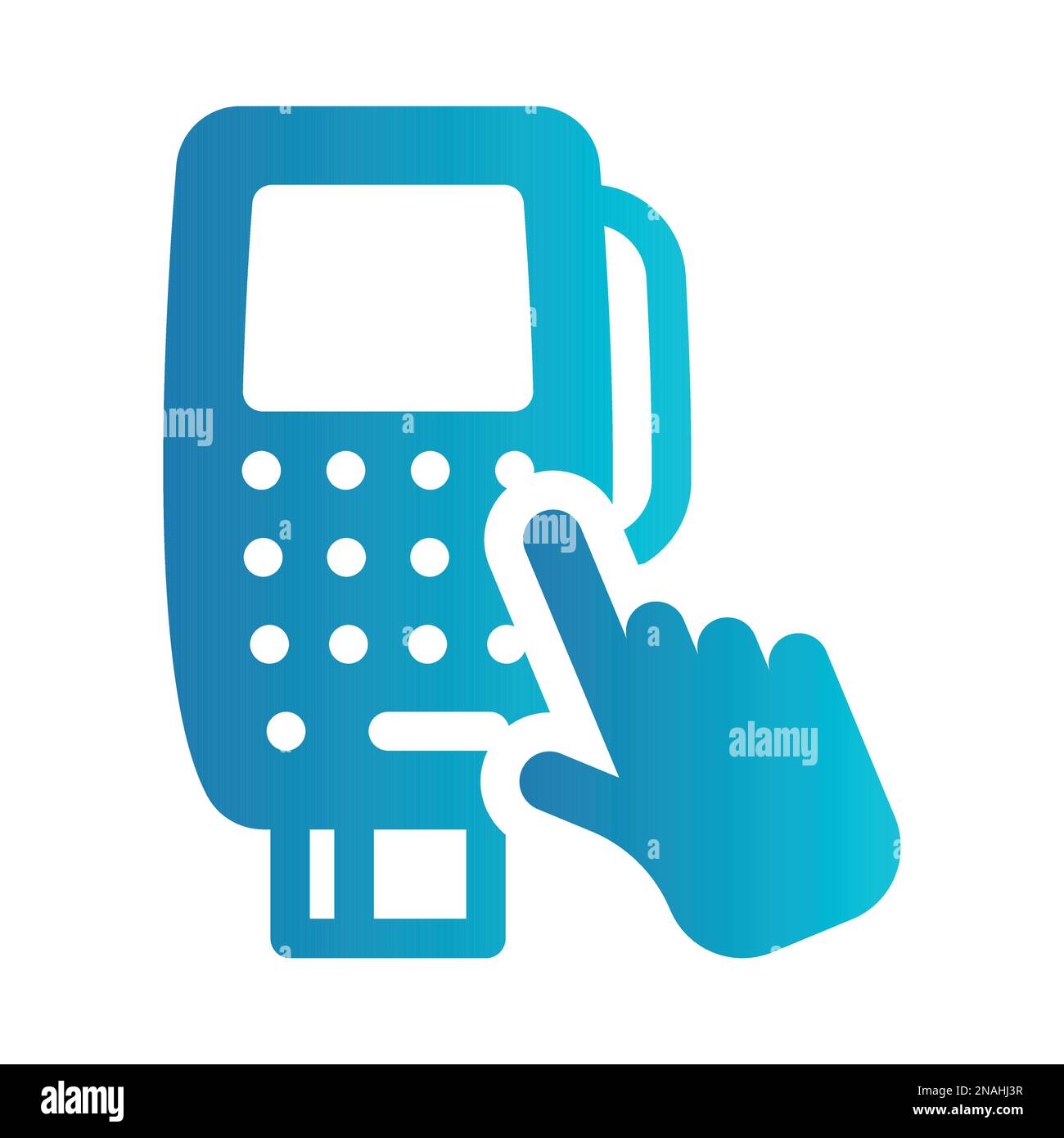 Human hand card terminal Stock Vector Images - Alamy