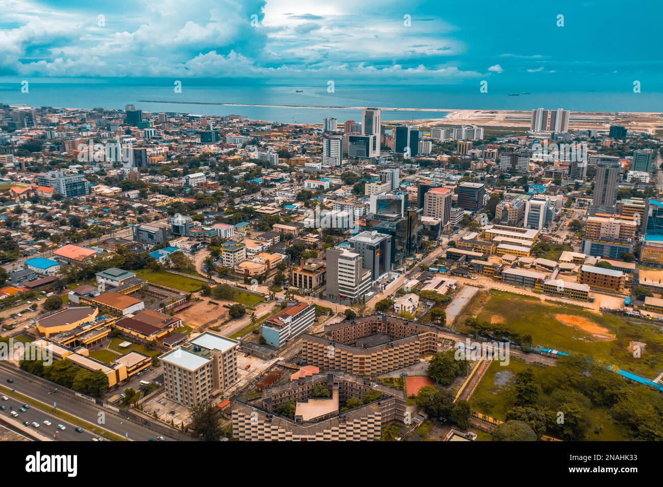 Lagos nigeria aerial view hi-res stock photography and images - Alamy