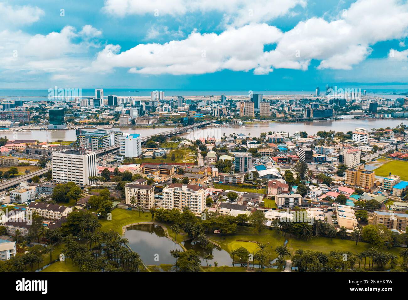Lagos nigeria aerial view hi-res stock photography and images - Alamy