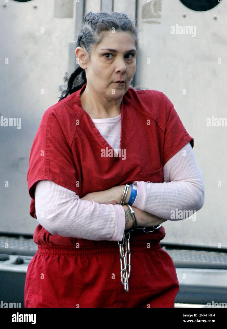 Elisa Baker arrives at the federal courthouse for a hearing on federal ...