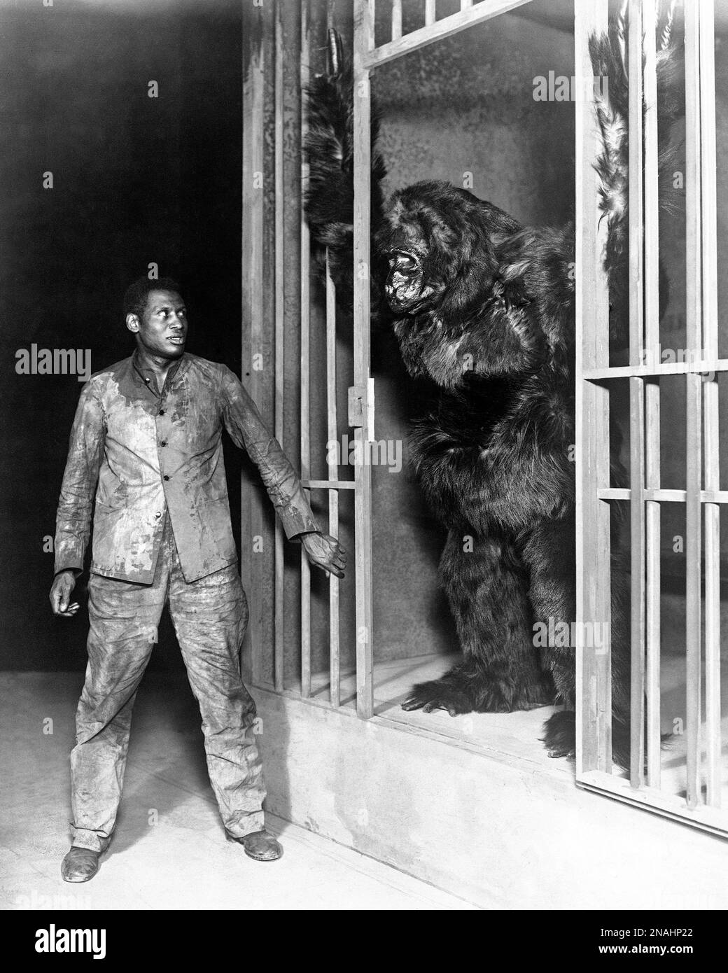 Actor and singer Paul Robeson, playing Yank, the stoker as he comes ...