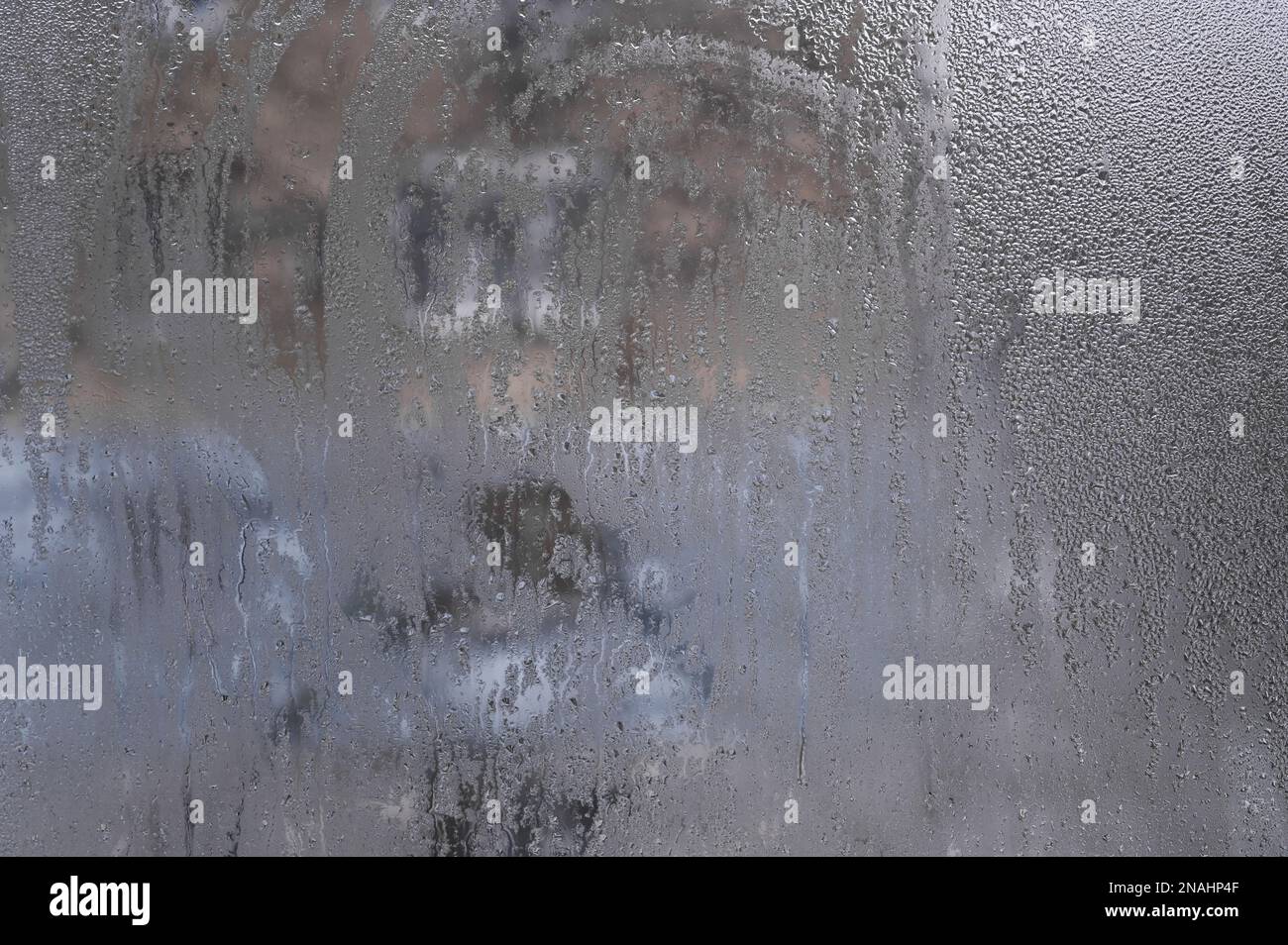condensation on the window glass. misted wet glass Stock Photo - Alamy