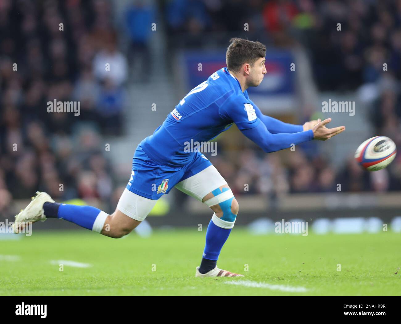 Alessandro Fusco of Italy during the 2023 Six Nations Championship ...