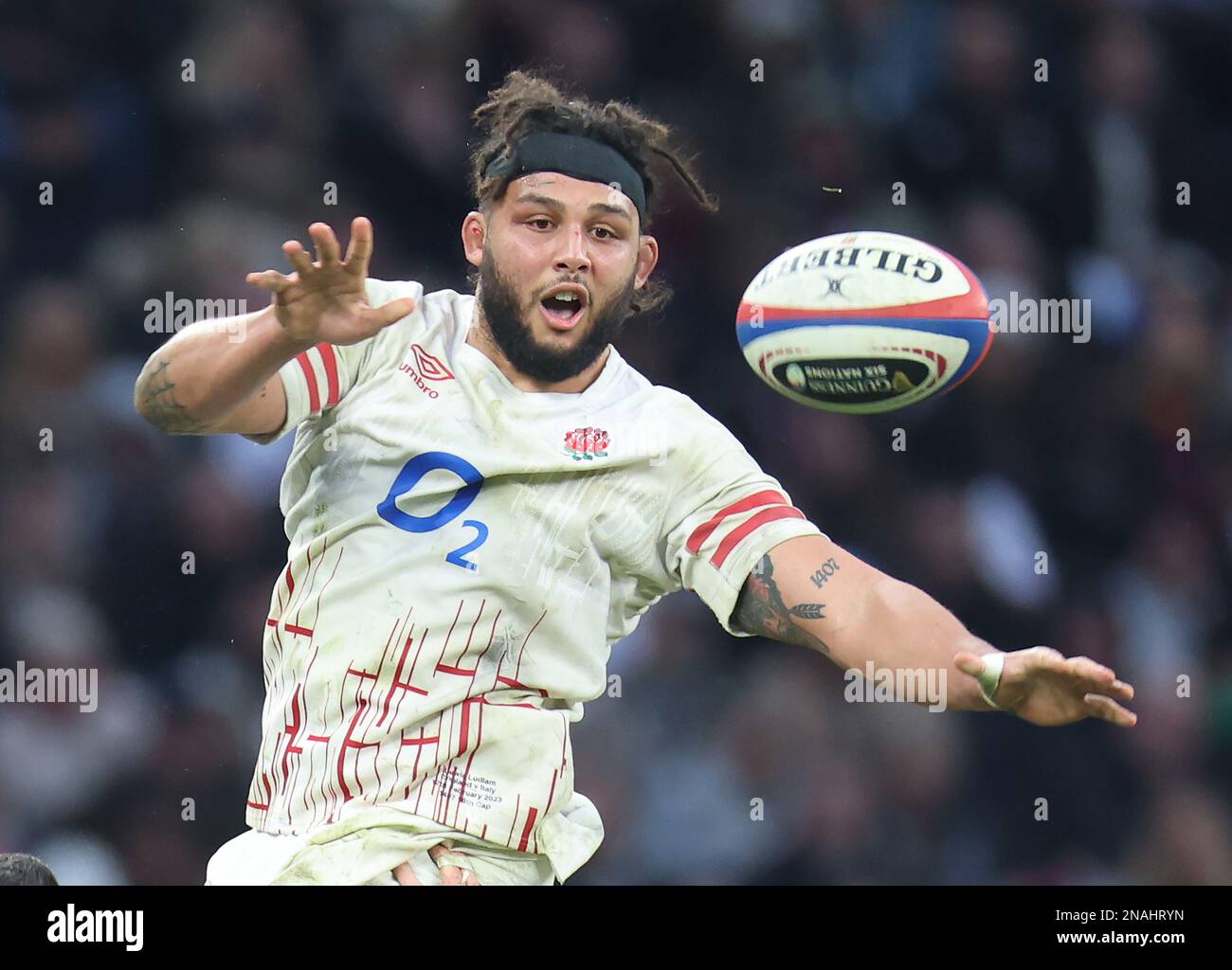 England's Lewis Ludlam during the 2023 Six Nations Championship second ...